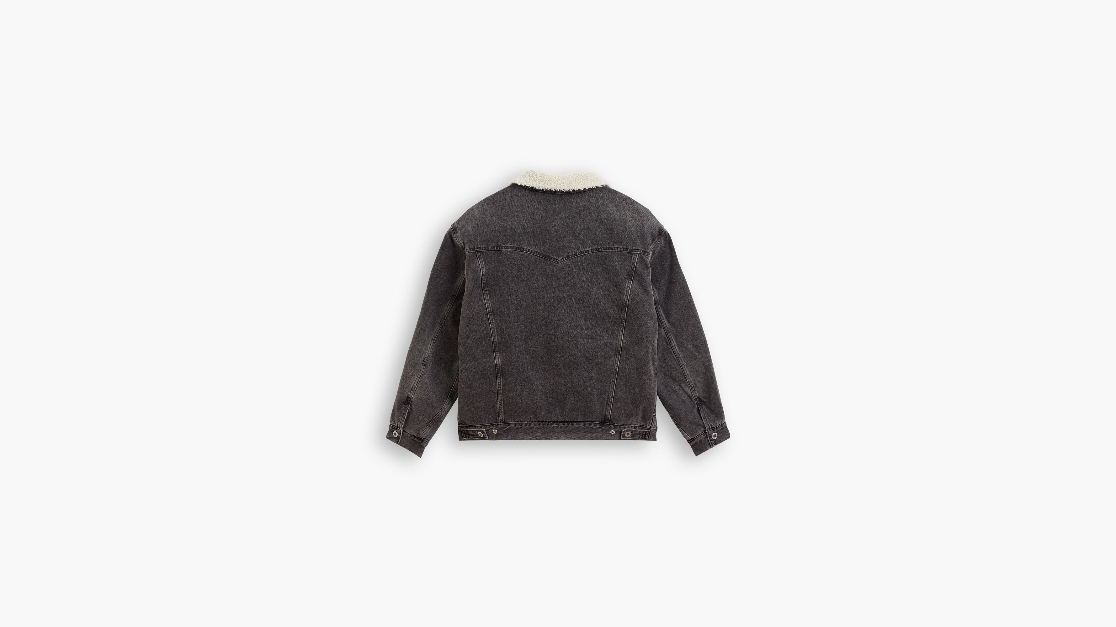 Silver Tab™ Sherpa Trucker Jacket - Black | Levi's® MT