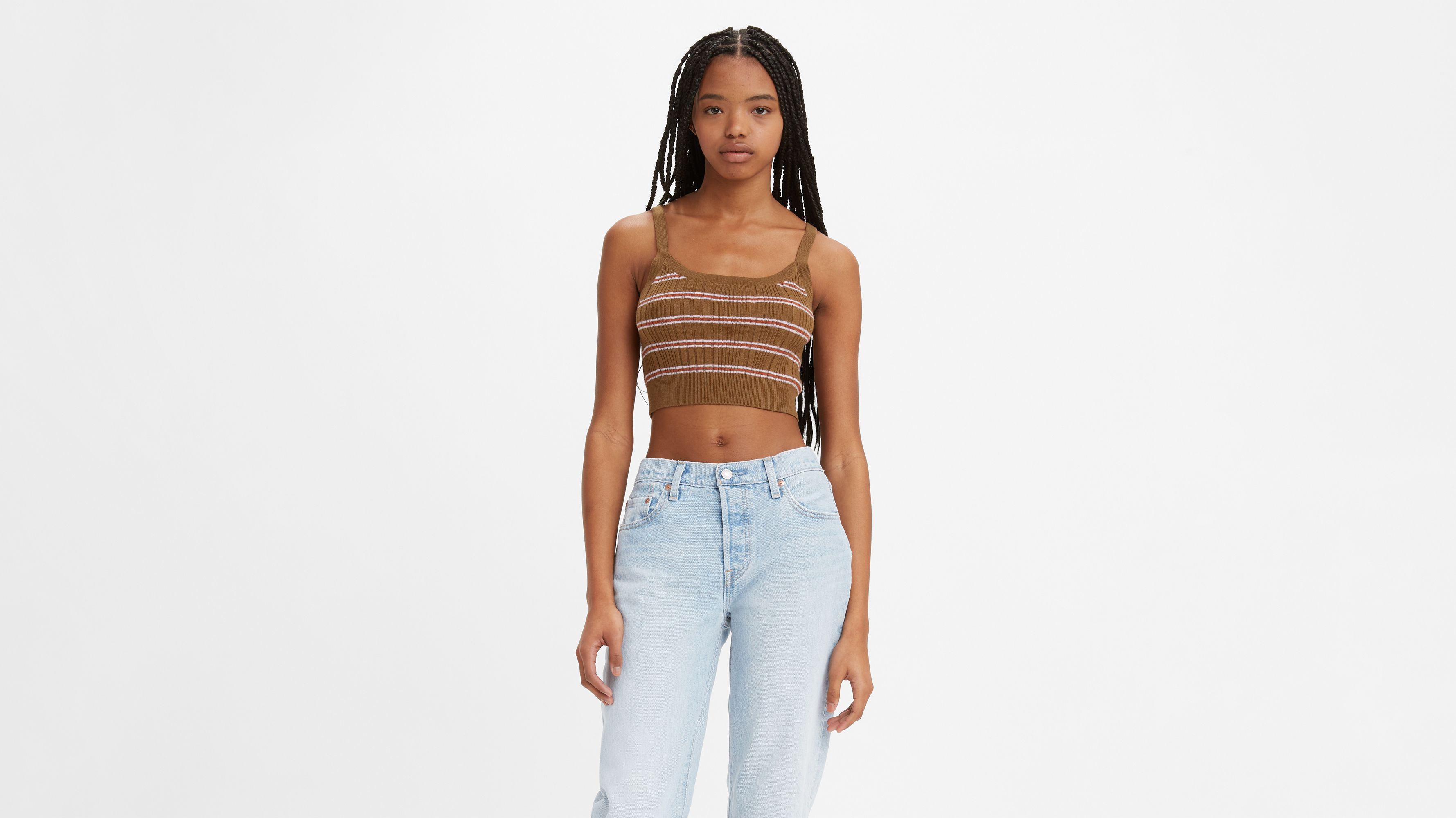1/2 Sweater Cropped Top - Brown | Levi's® US