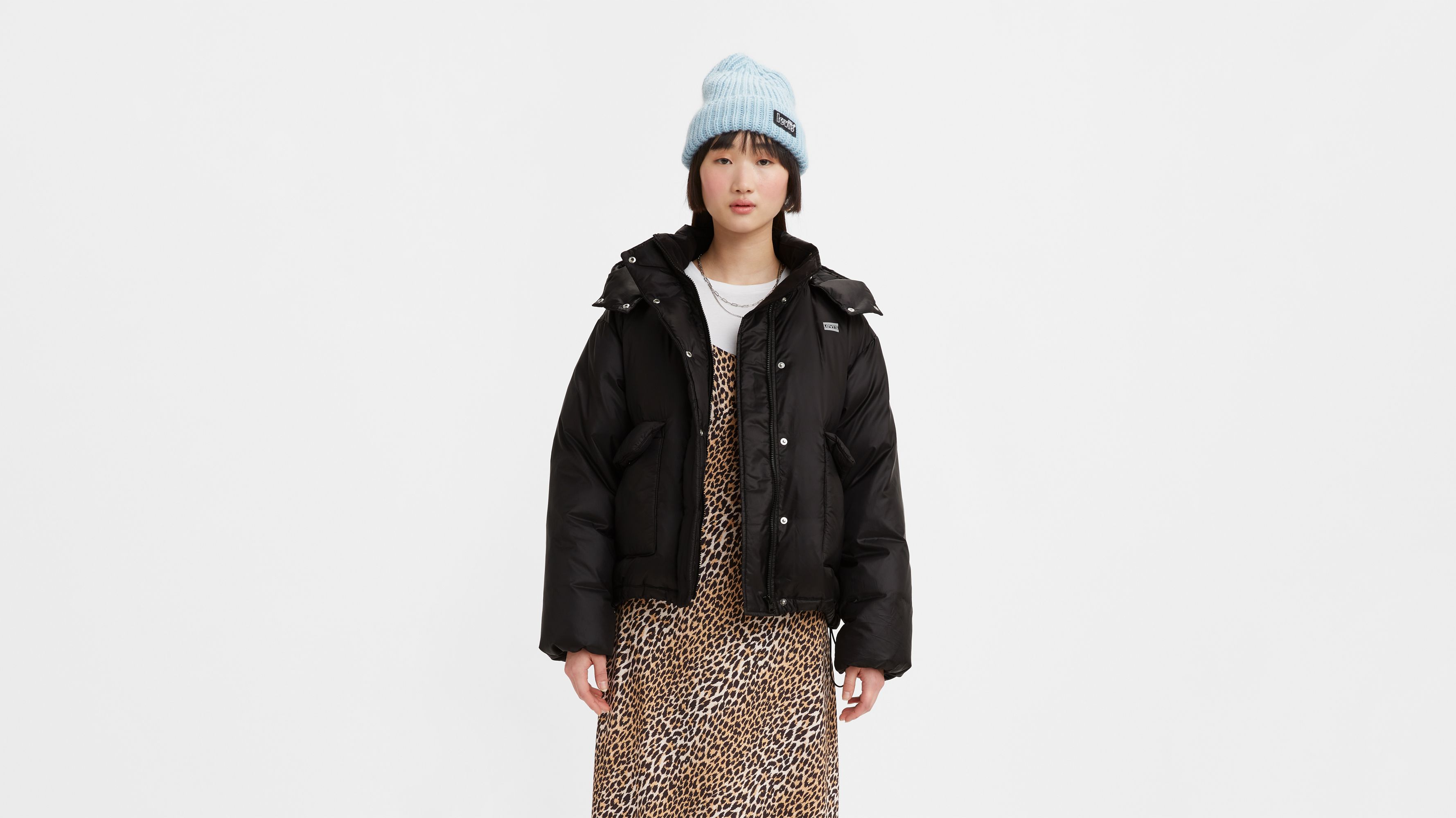 Luna Core Puffer Short Jacket - Black | Levi's® US