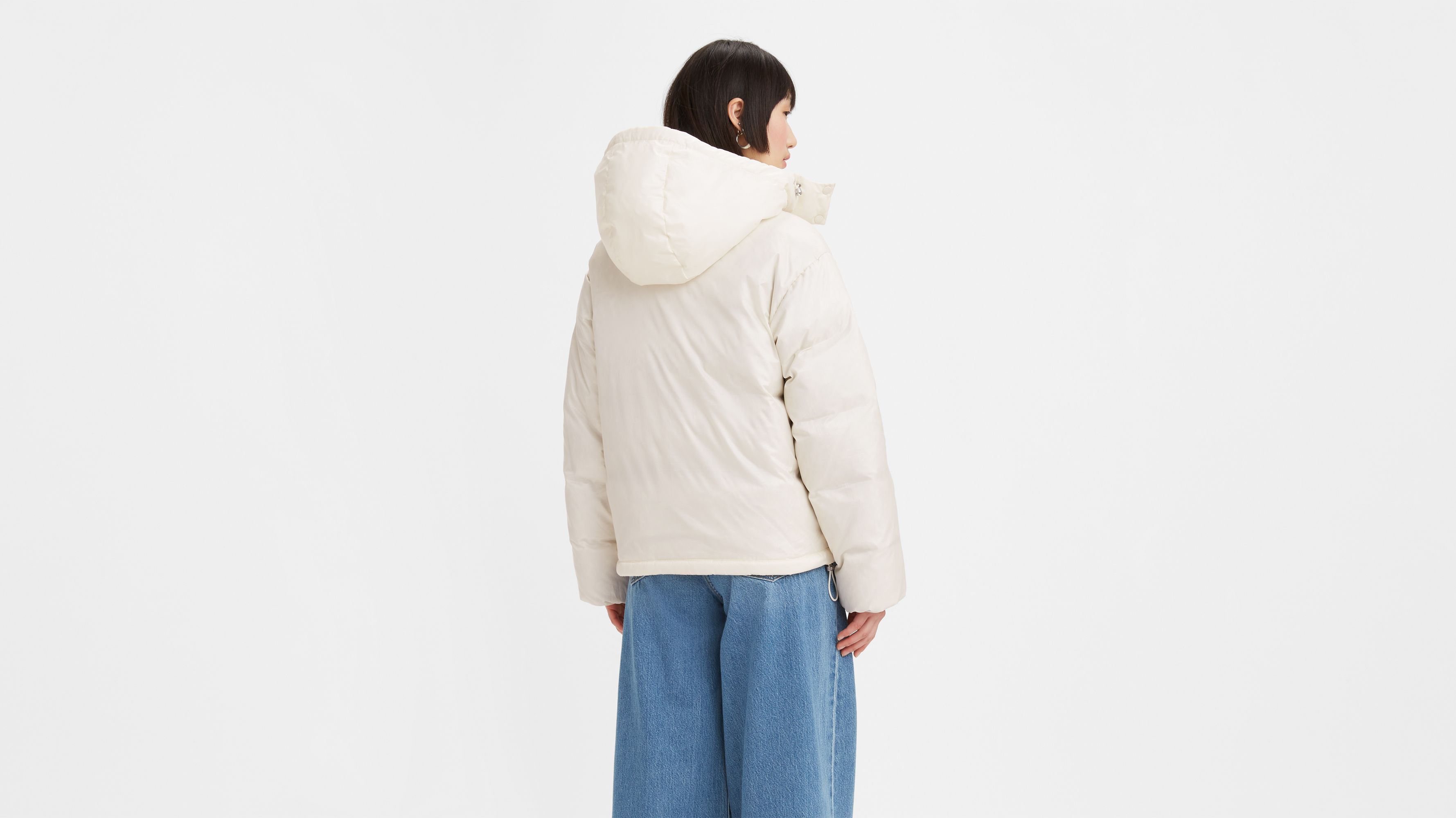 Luna Core Puffer Short Jacket - White | Levi's® US