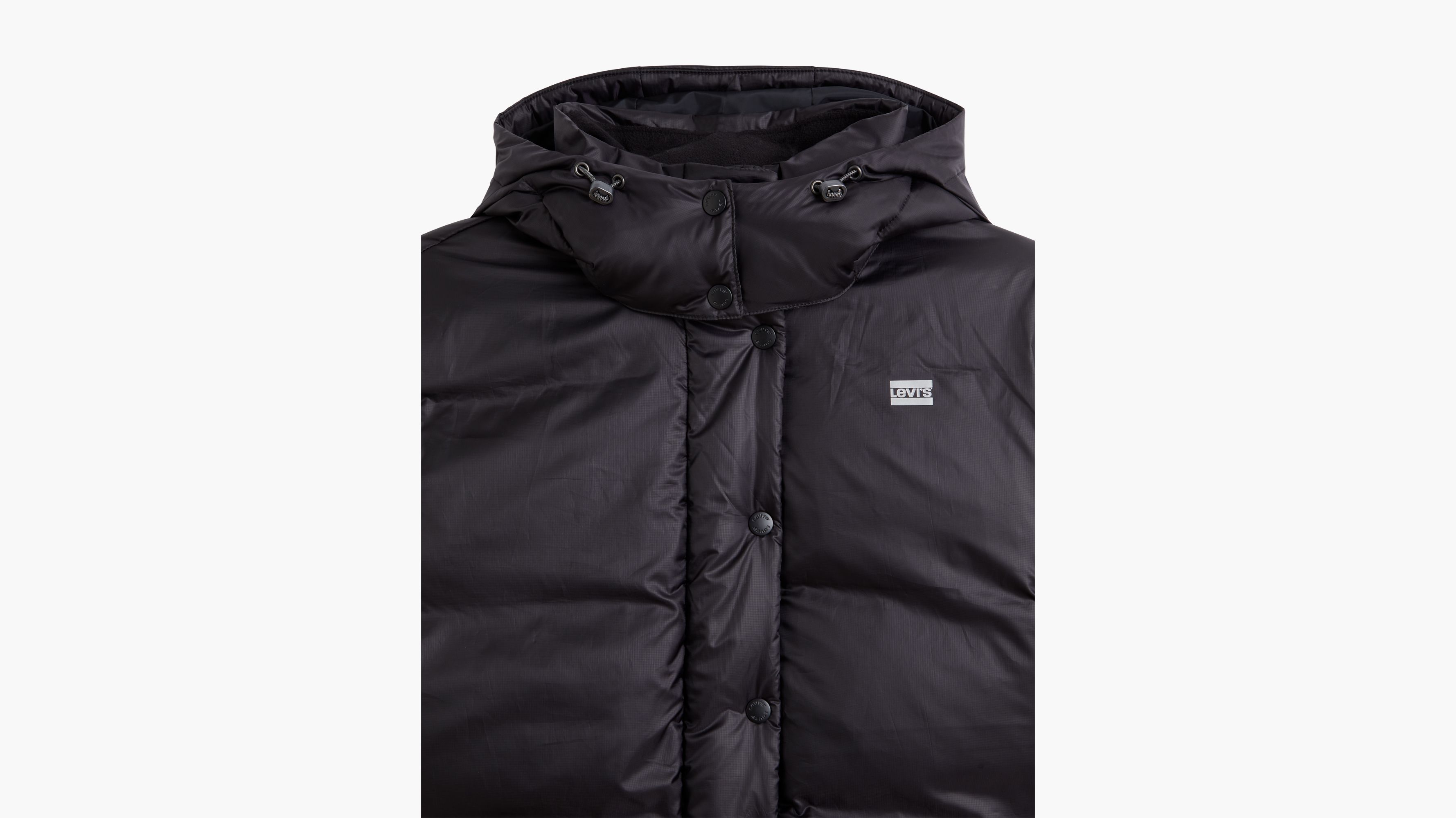 Luna Core Puffer Mid Jacket - Black | Levi's® AT