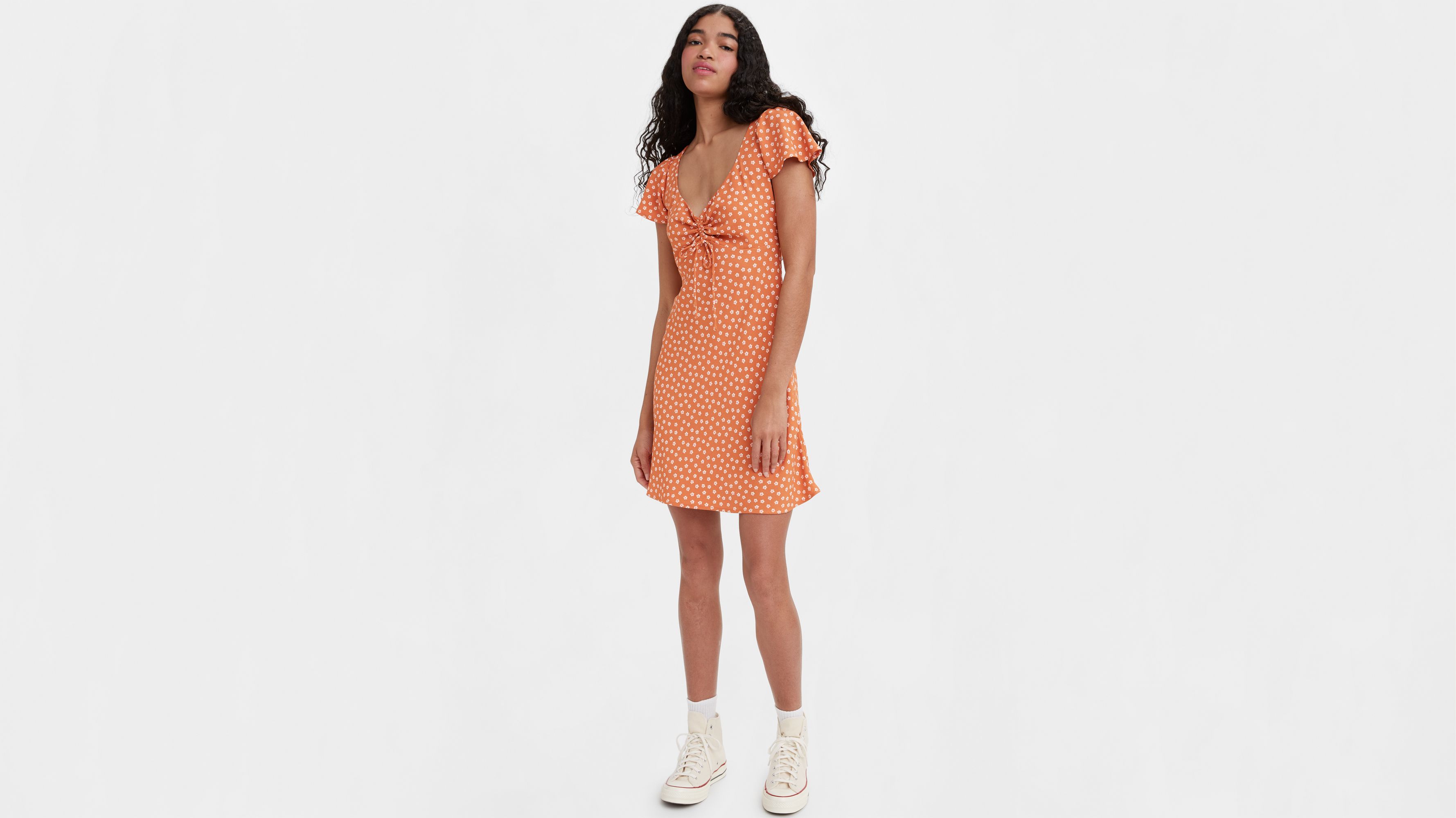 Skylar Flutter Sleeve Dress - Multi-color | Levi's® US