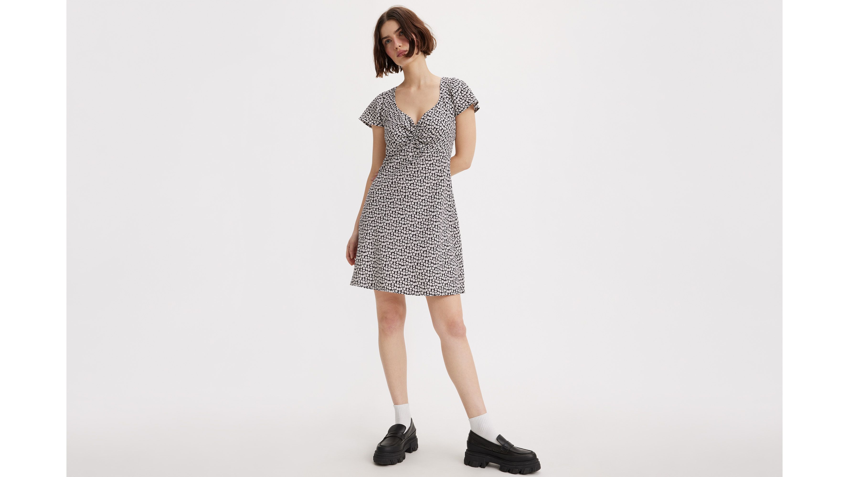 Skylar Flutter Sleeve Dress - Black | Levi's® US