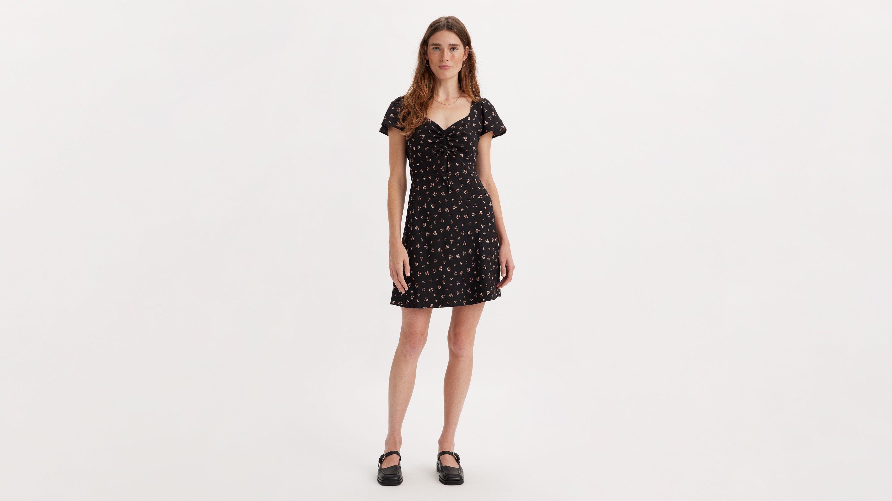 Skylar Flutter Sleeve Dress - Black | Levi's® US