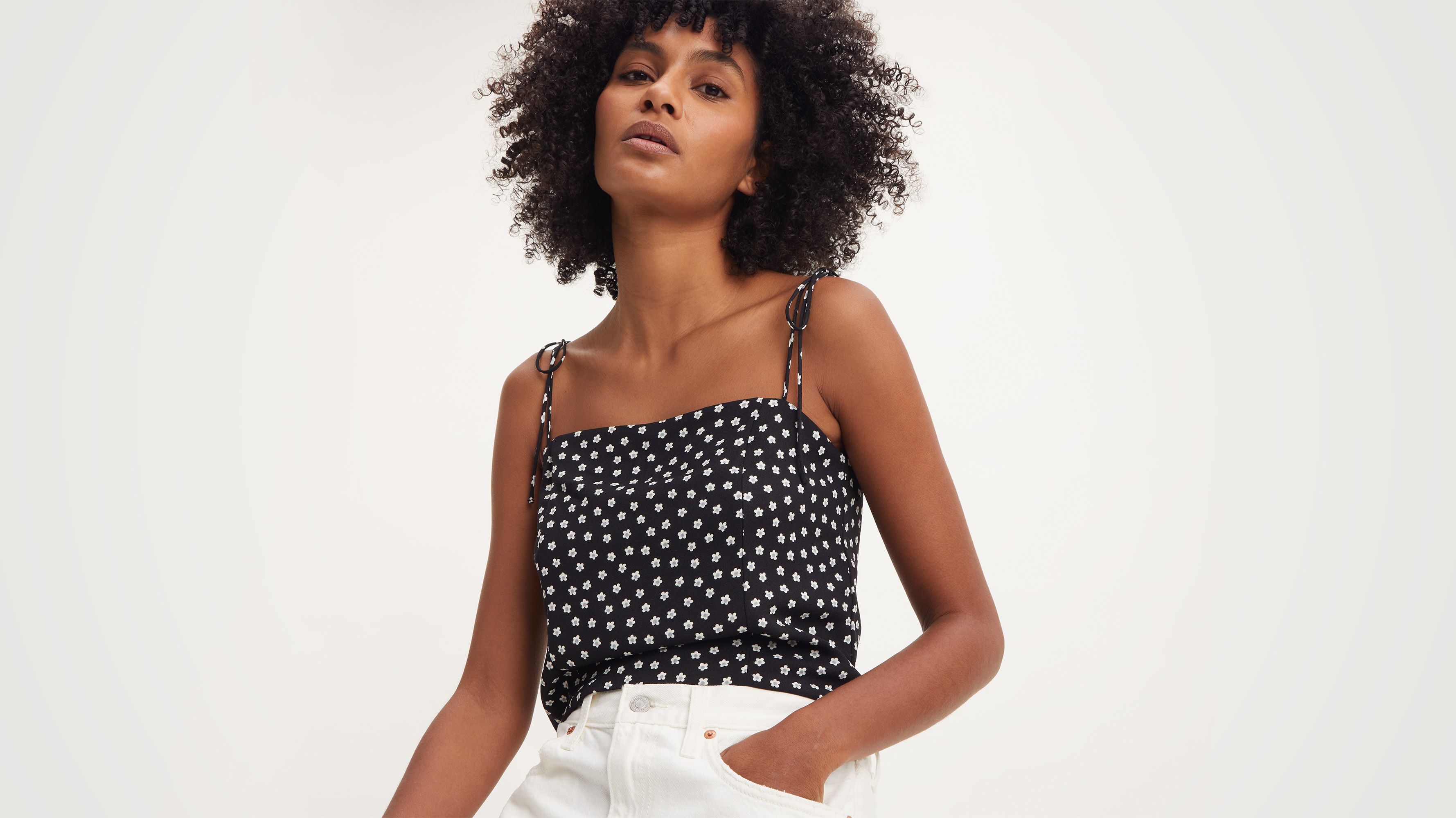 Deliah Smocked Cami - Black | Levi's® FR