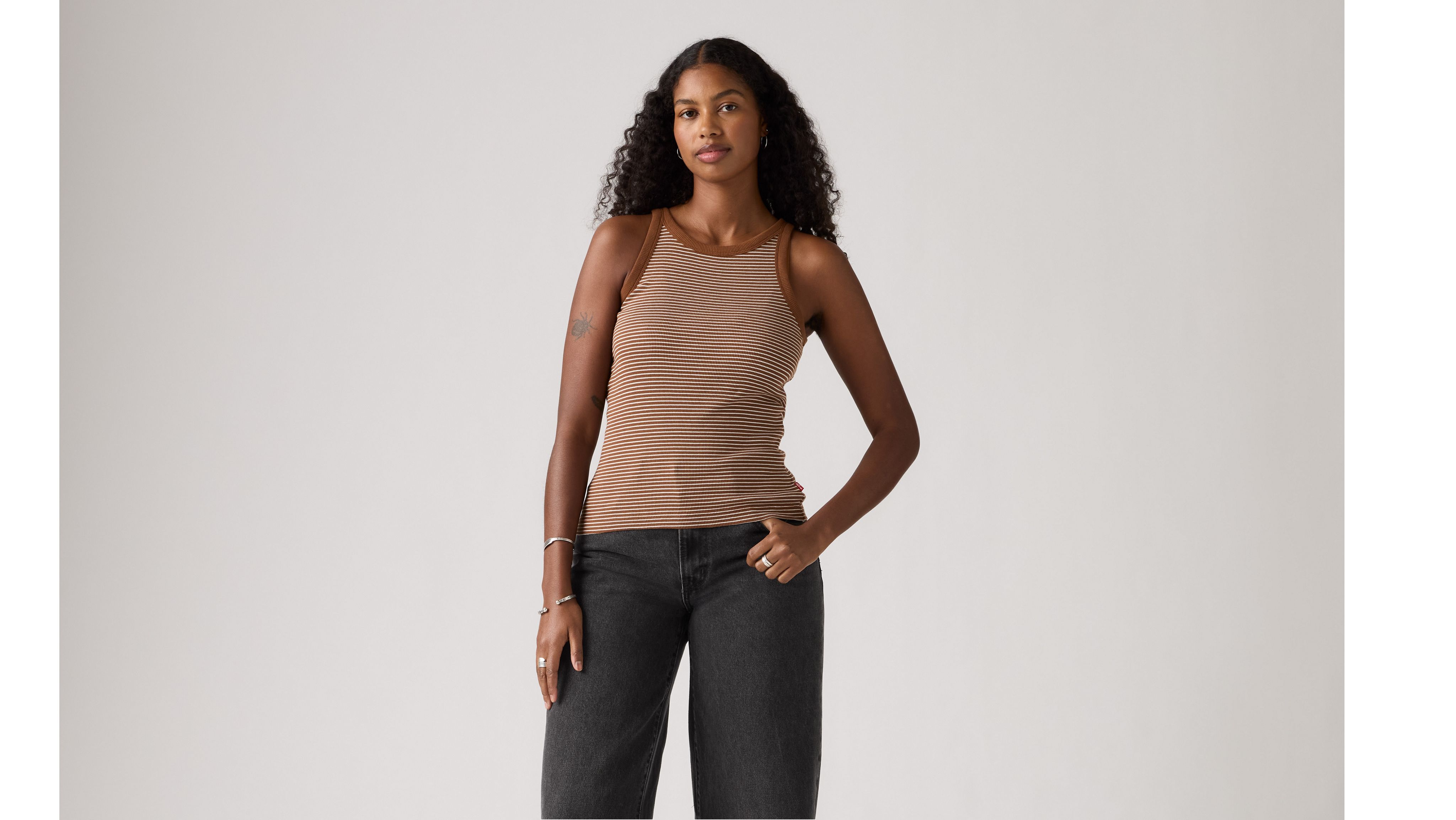 Essential Racer Tank Top - Brown | Levi's® US