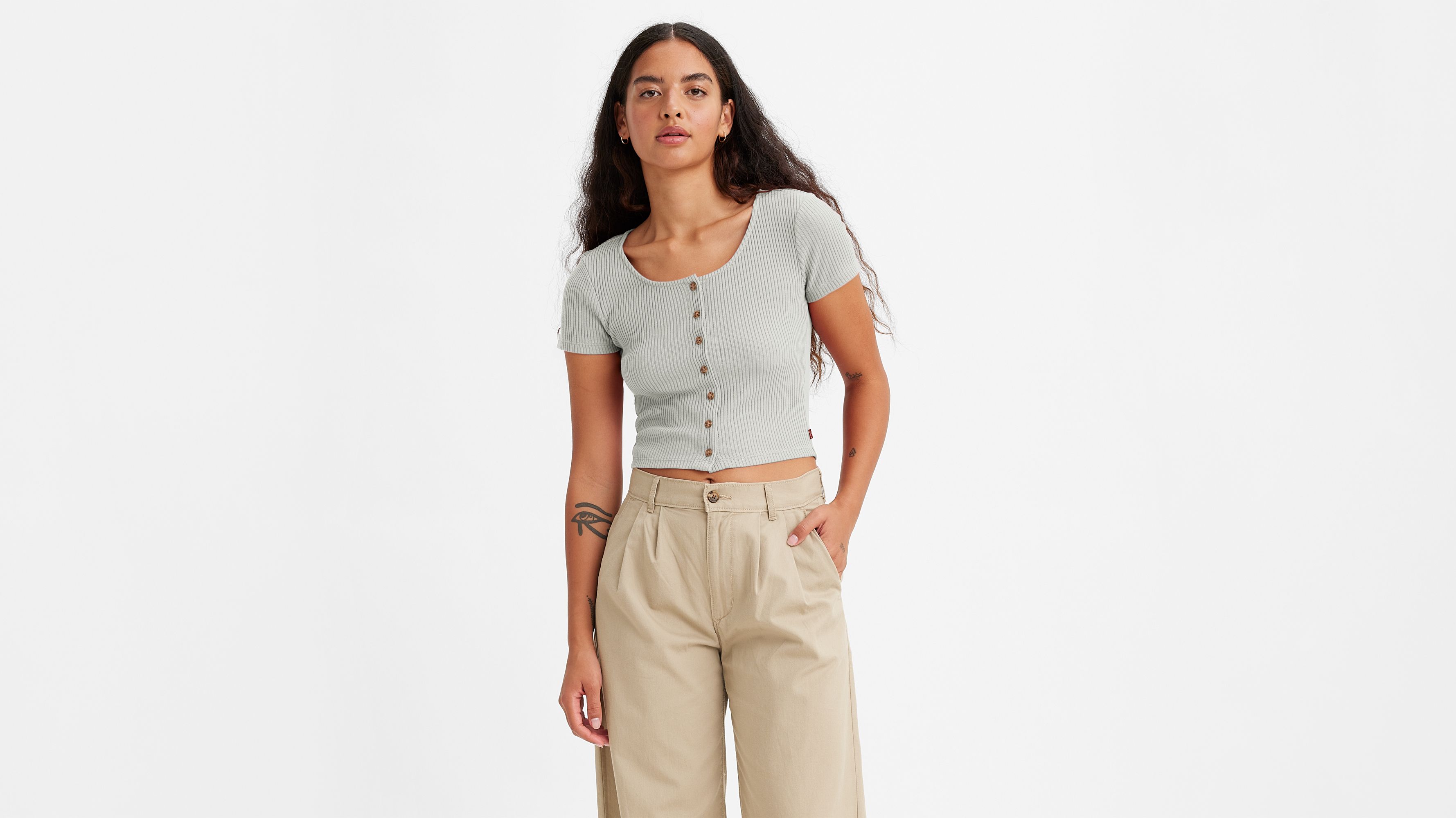 Short Sleeve Rach Top - Blue | Levi's® US