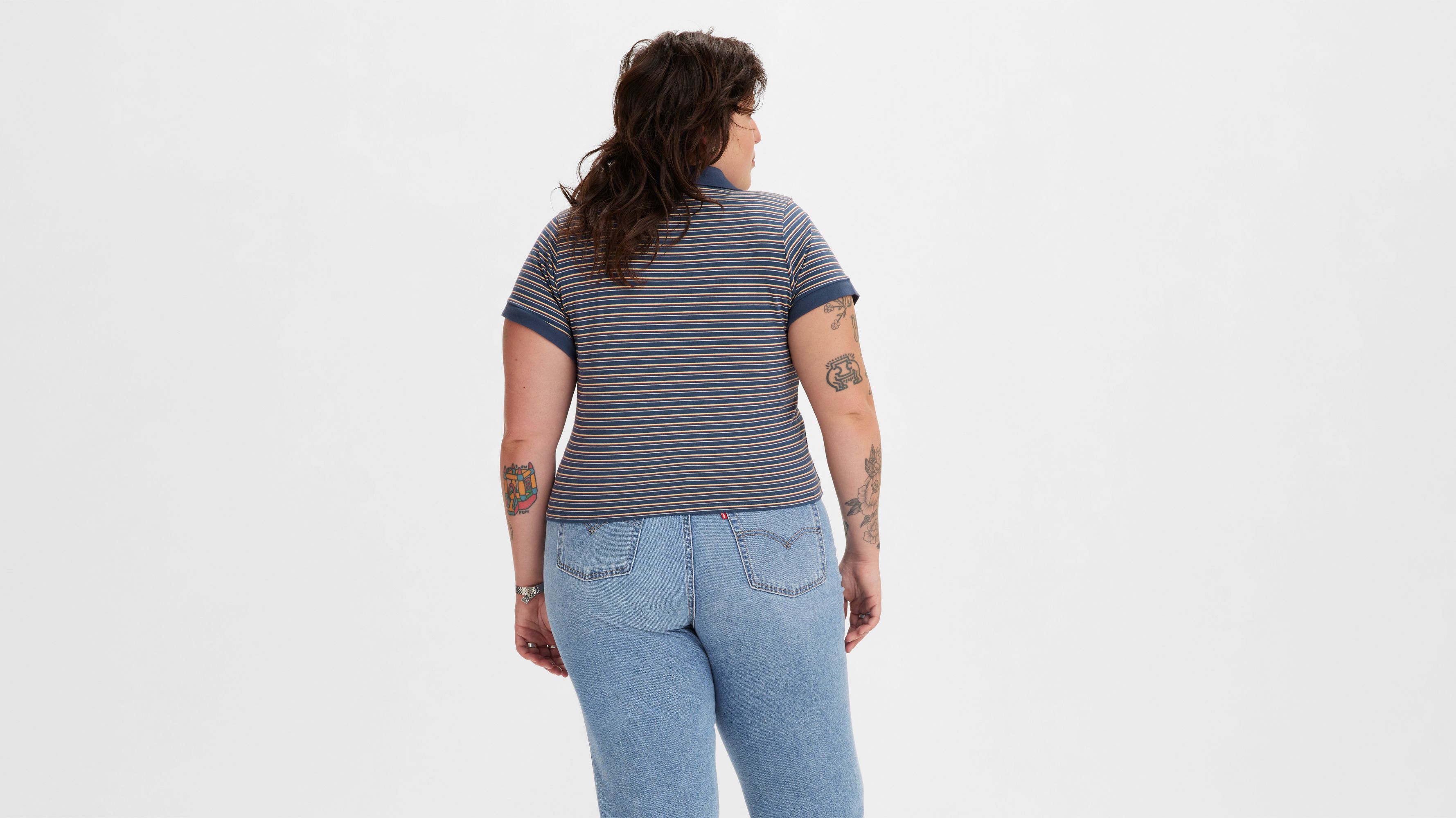 Bonnie Shrunken Polo Shirt (plus Size) - Blue | Levi's® US