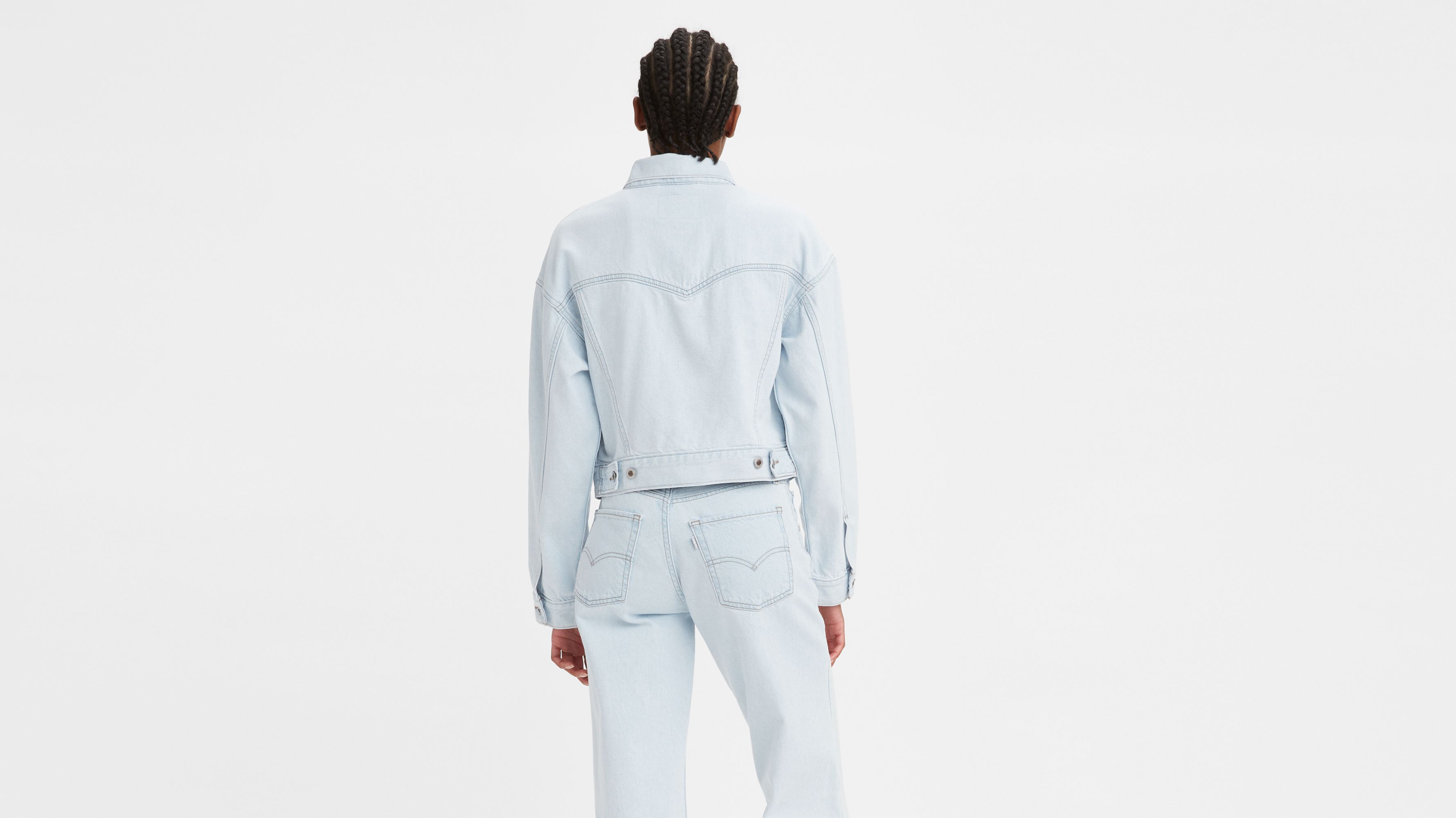 Silvertab Cropped Trucker Jacket - Medium Wash | Levi's® CA