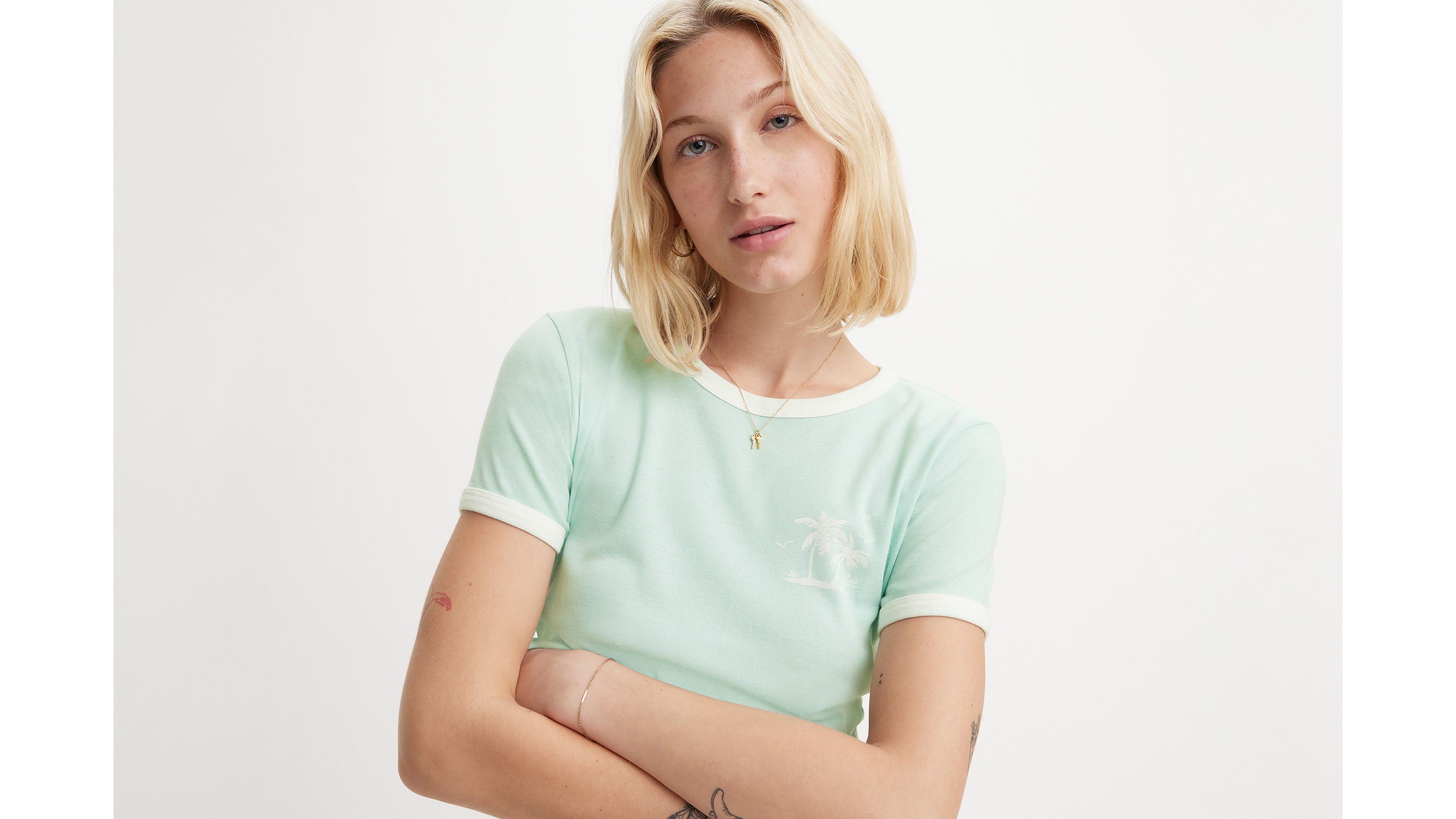 Graphic Ringer Rickie T-shirt - Blue | Levi's® US