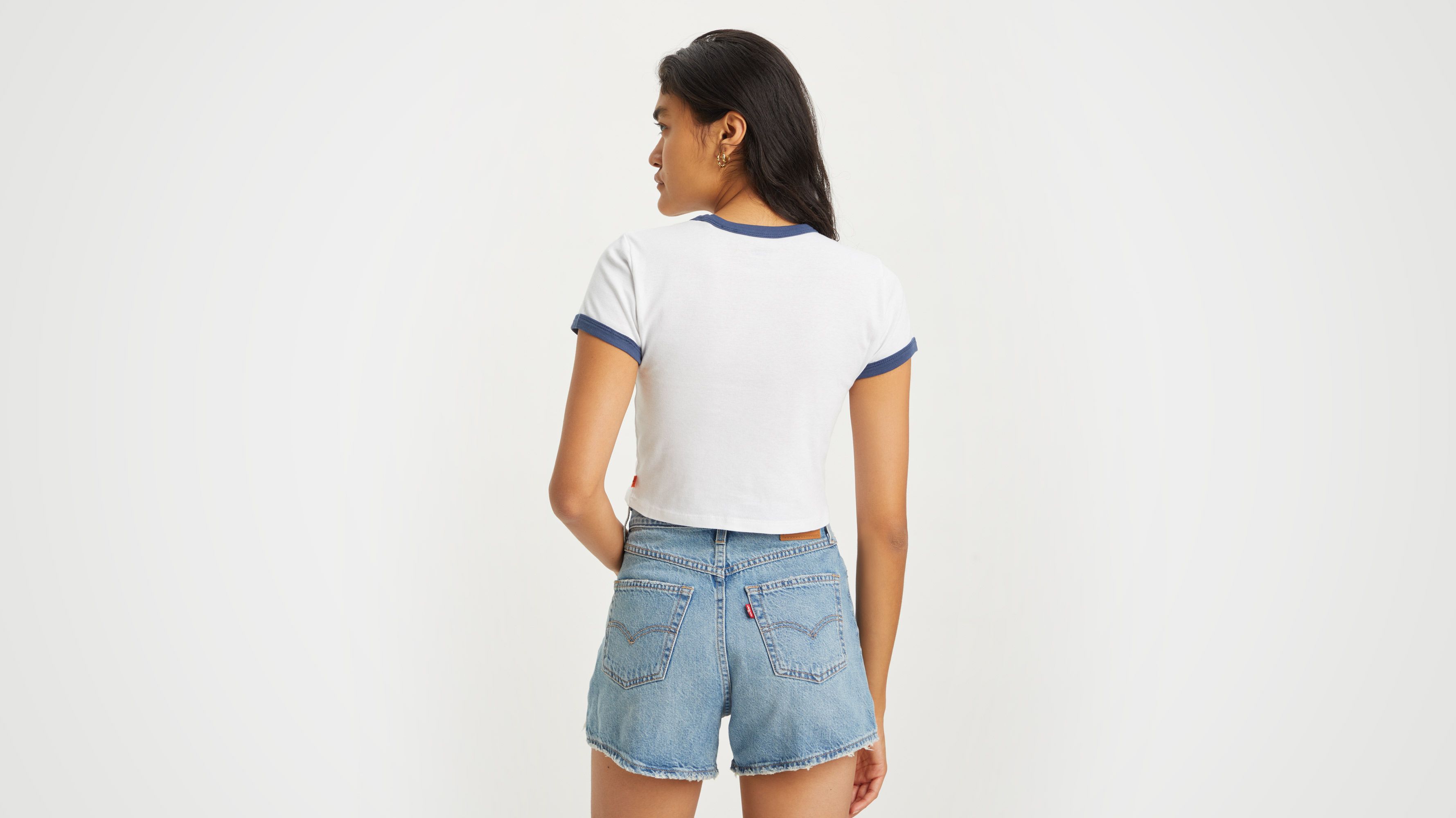 Graphic Ringer Mini Tee - Blue | Levi's® US