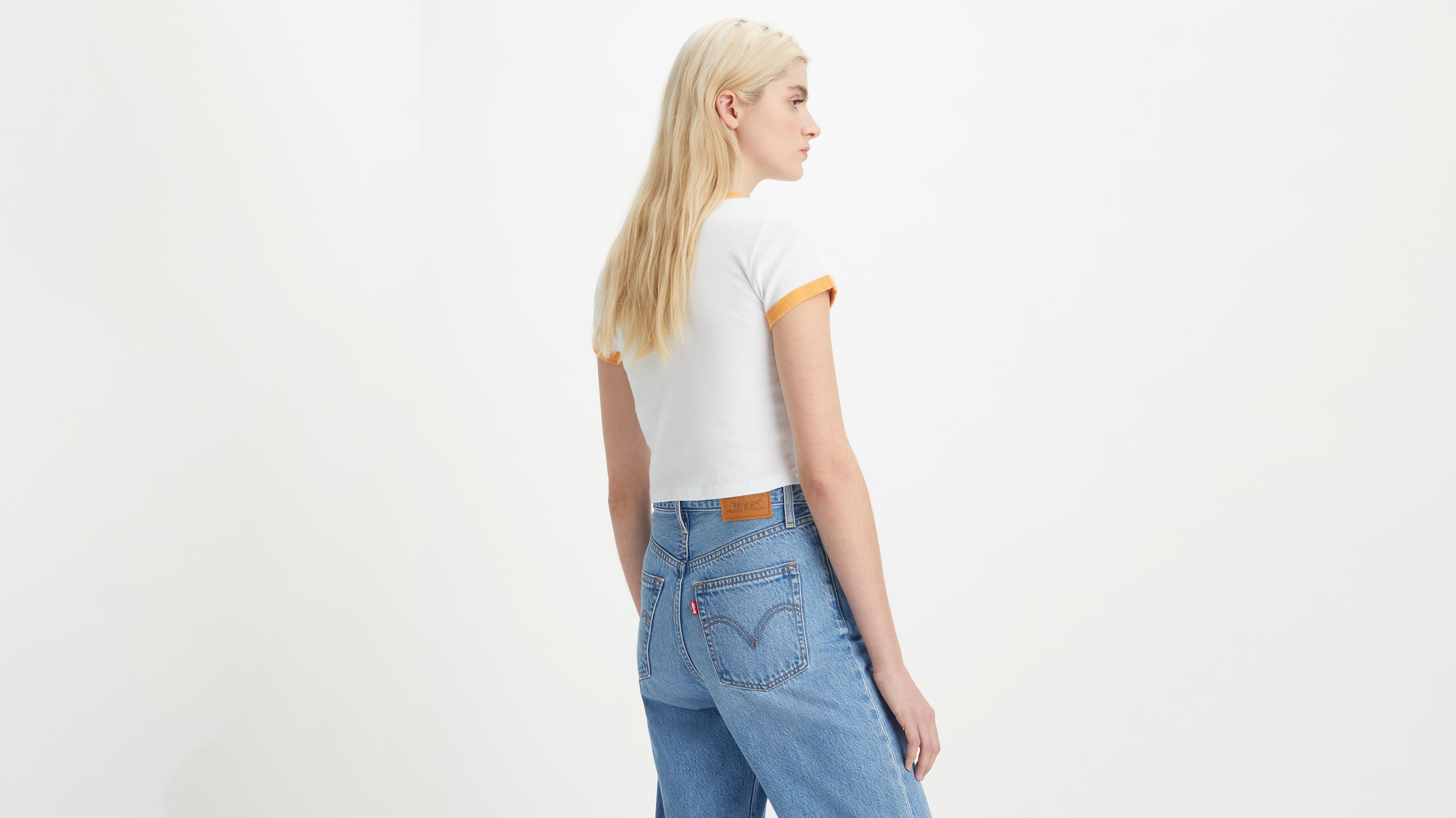 Graphic Ringer Mini Tee - White | Levi's® AZ