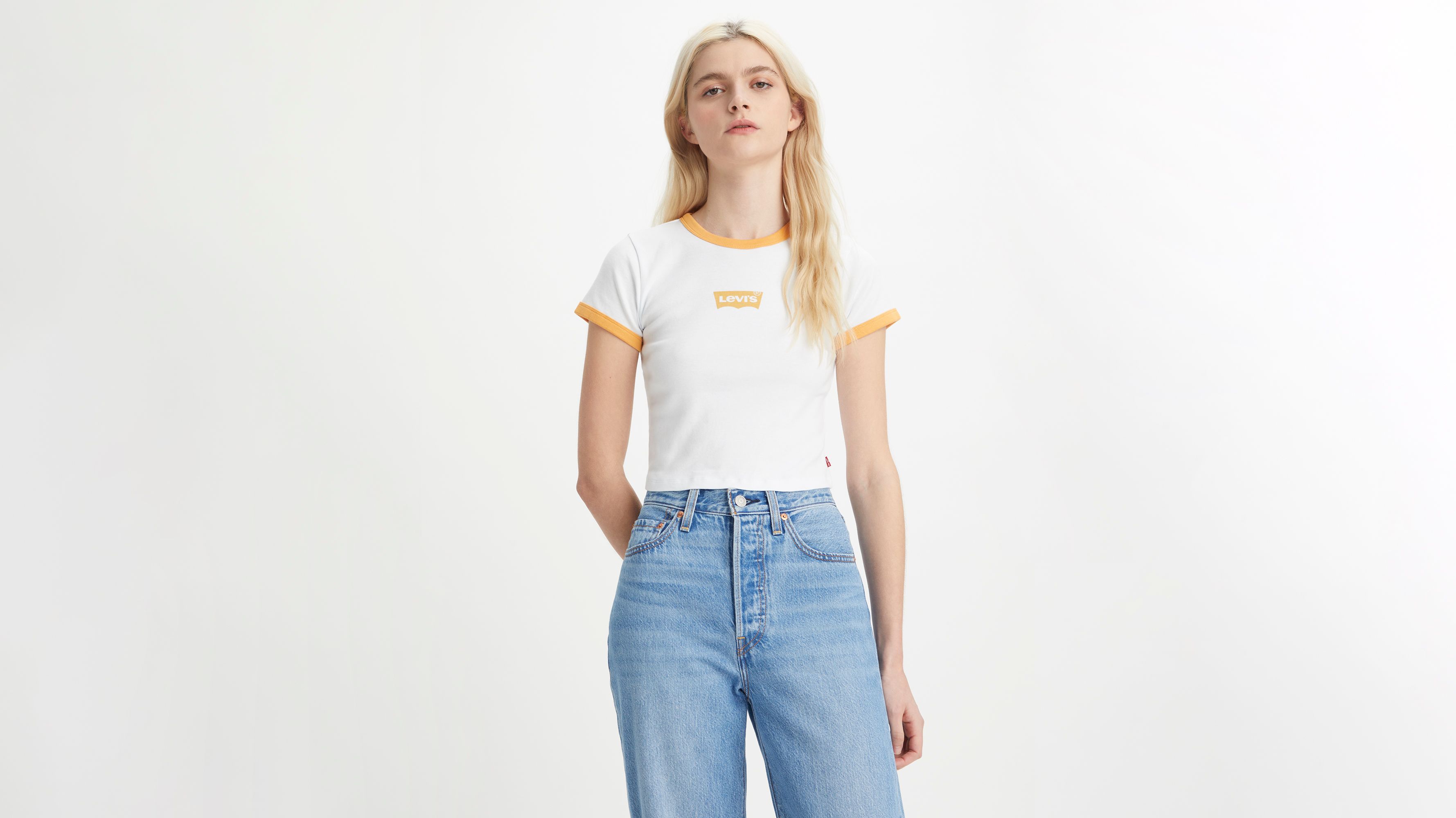 Graphic Ringer Mini Tee - White | Levi's® GR