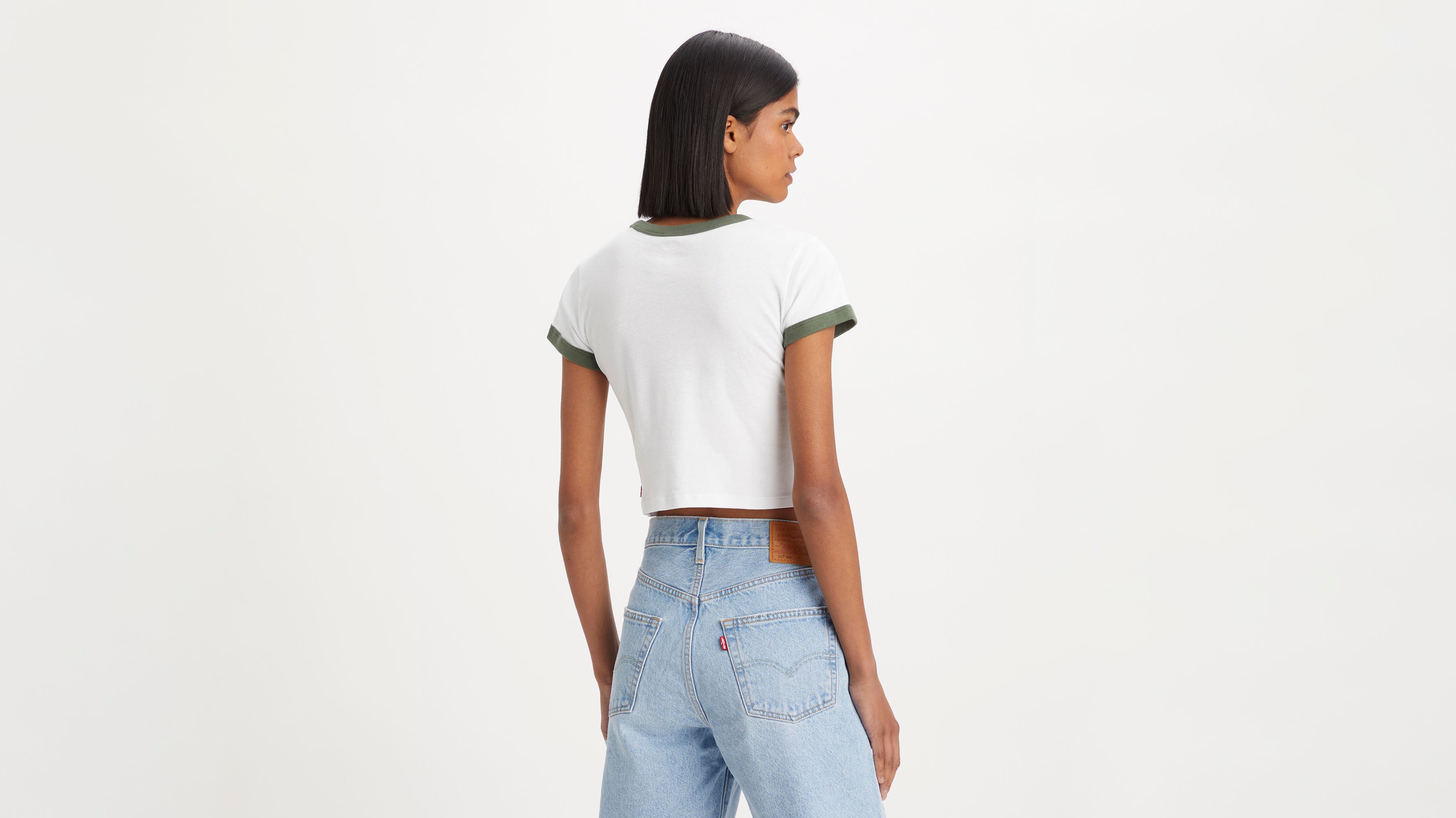 Graphic Ringer Mini Tee - White | Levi's® BG
