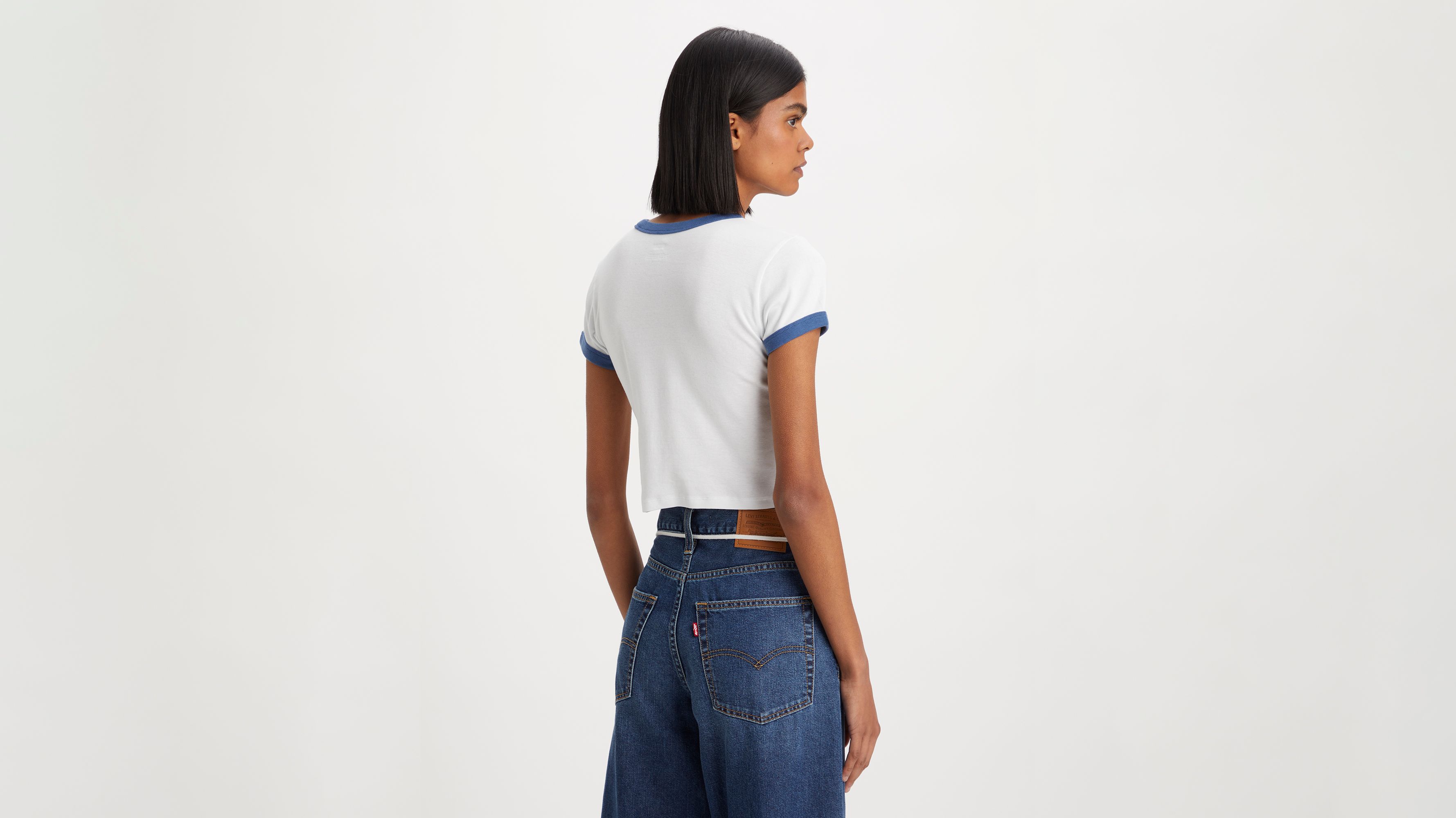 Graphic Ringer Mini Tee - White | Levi's® ES