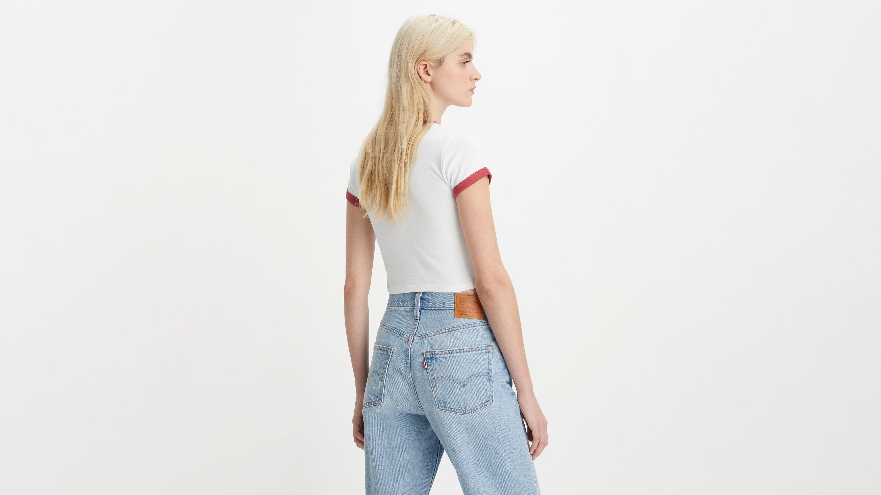 Graphic Ringer Mini Tee - White | Levi's® SM