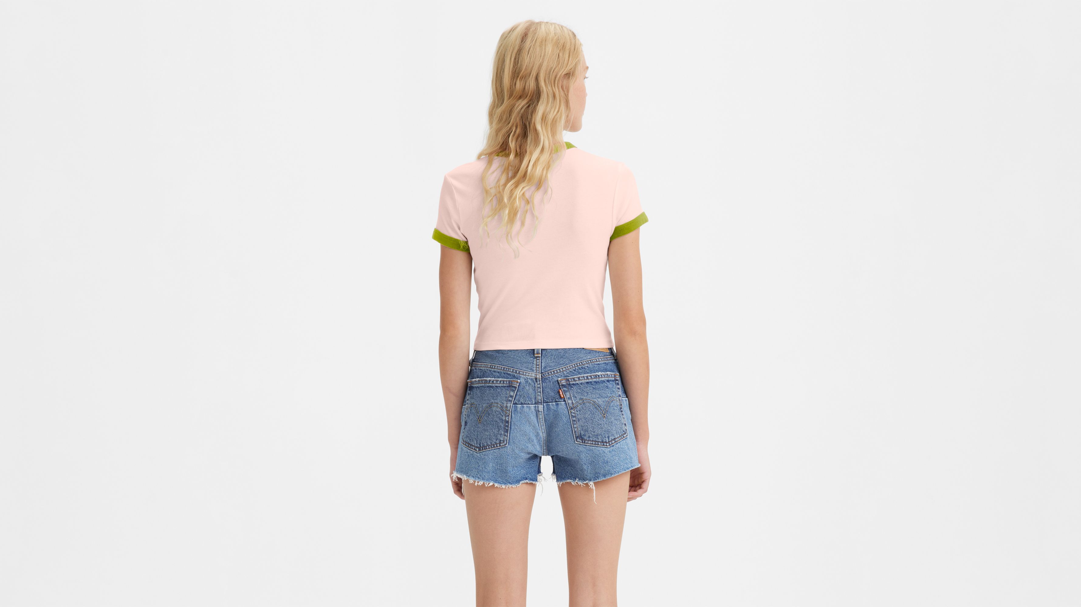 Graphic Ringer Mini Tee - Pink | Levi's® AL