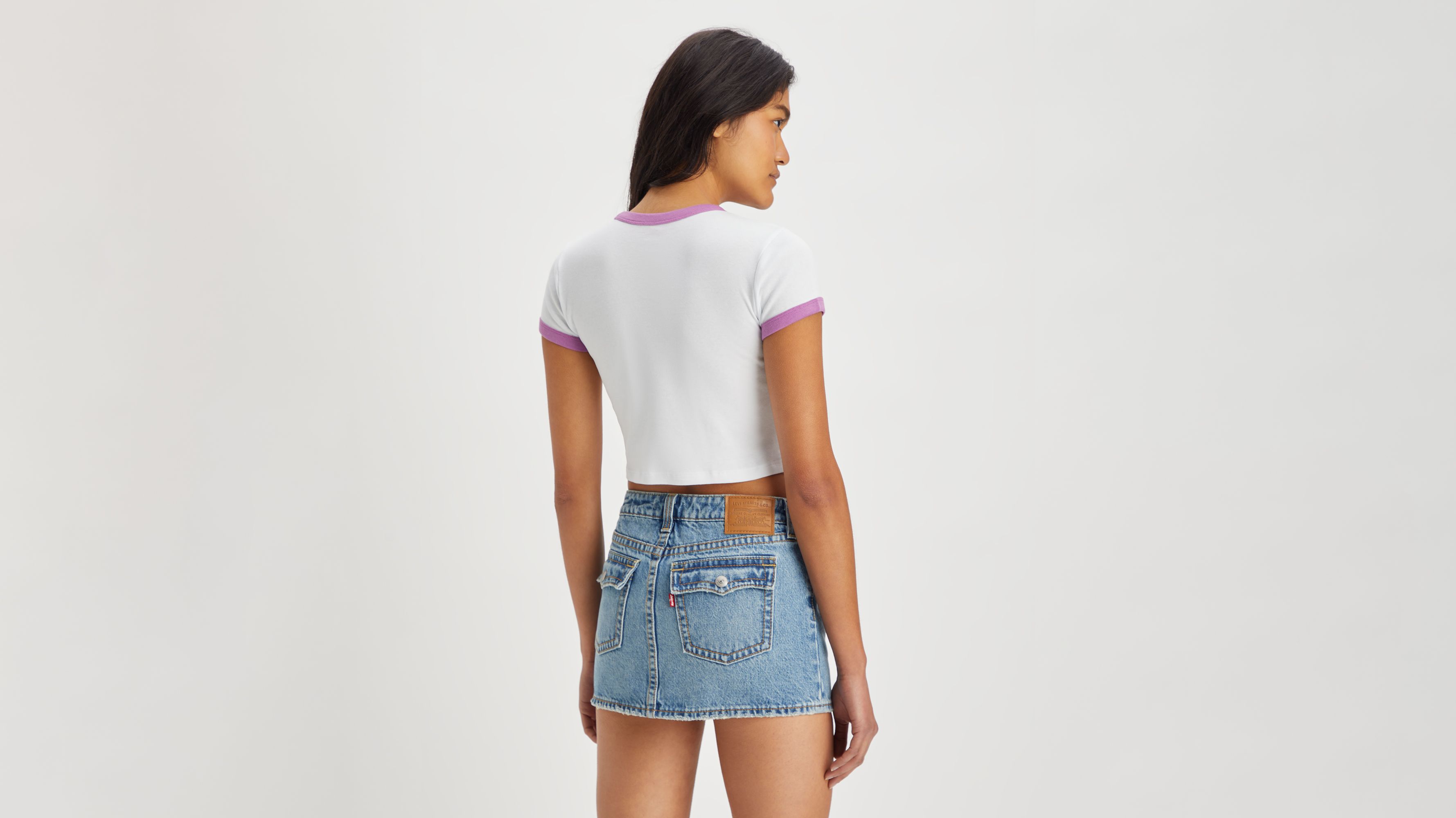 Graphic Ringer Mini Tee - Purple | Levi's® US