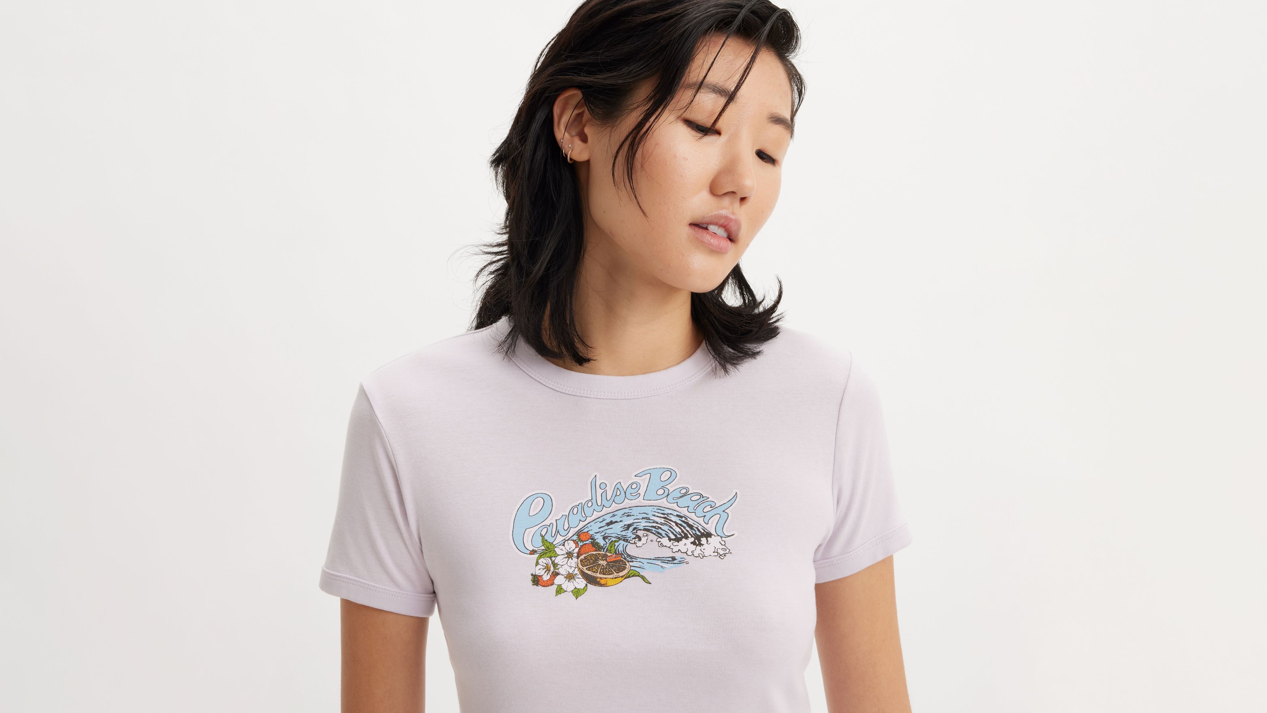 Graphic Ringer Mini T-shirt - Blue | Levi's® US