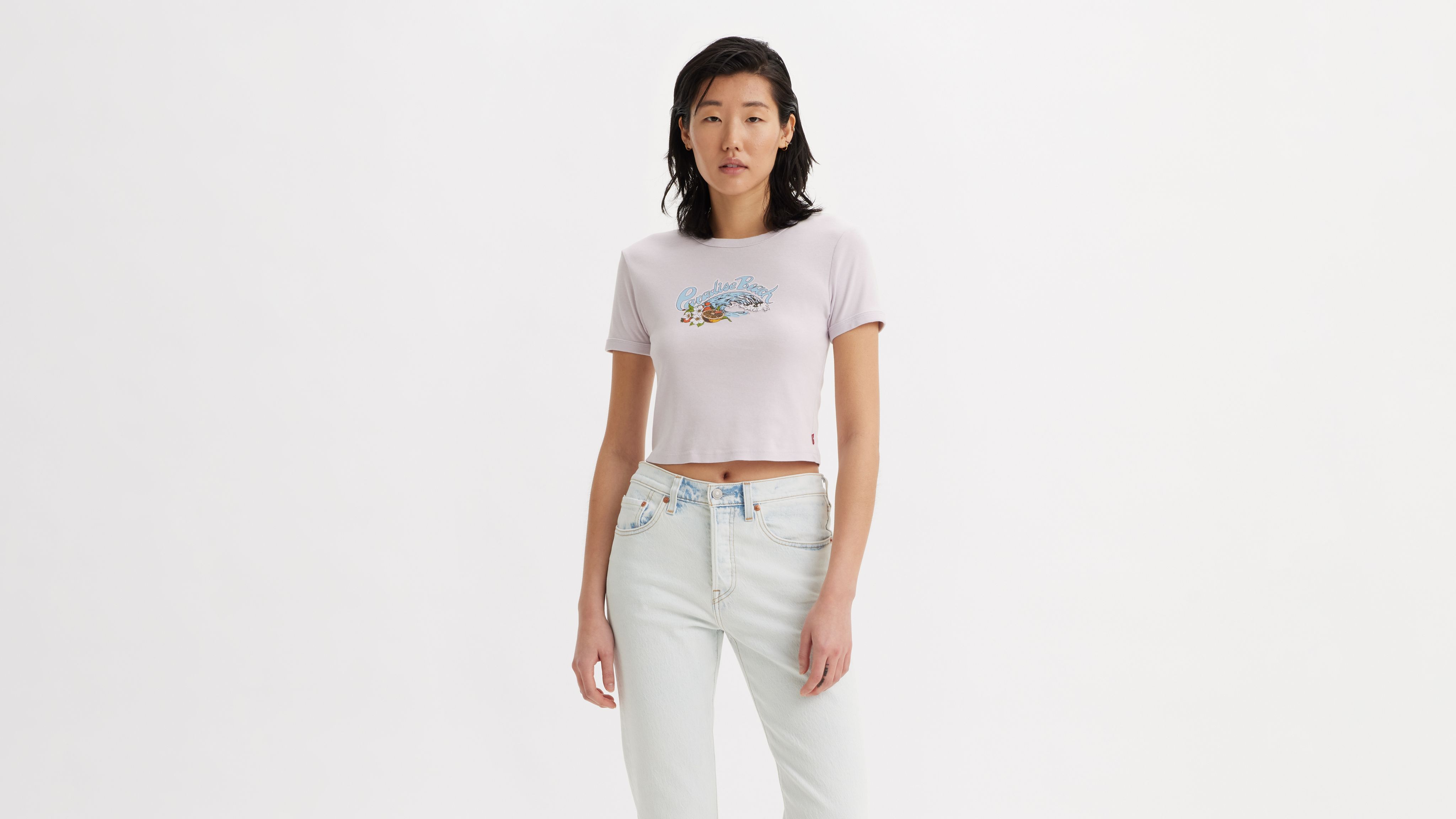 Graphic Ringer Mini T-shirt - Blue | Levi's® US