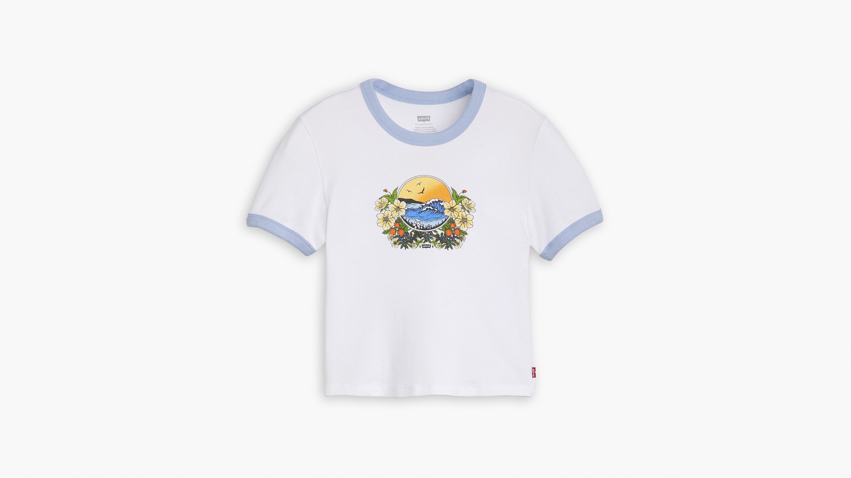 Graphic Ringer Mini T-shirt - White | Levi's® US