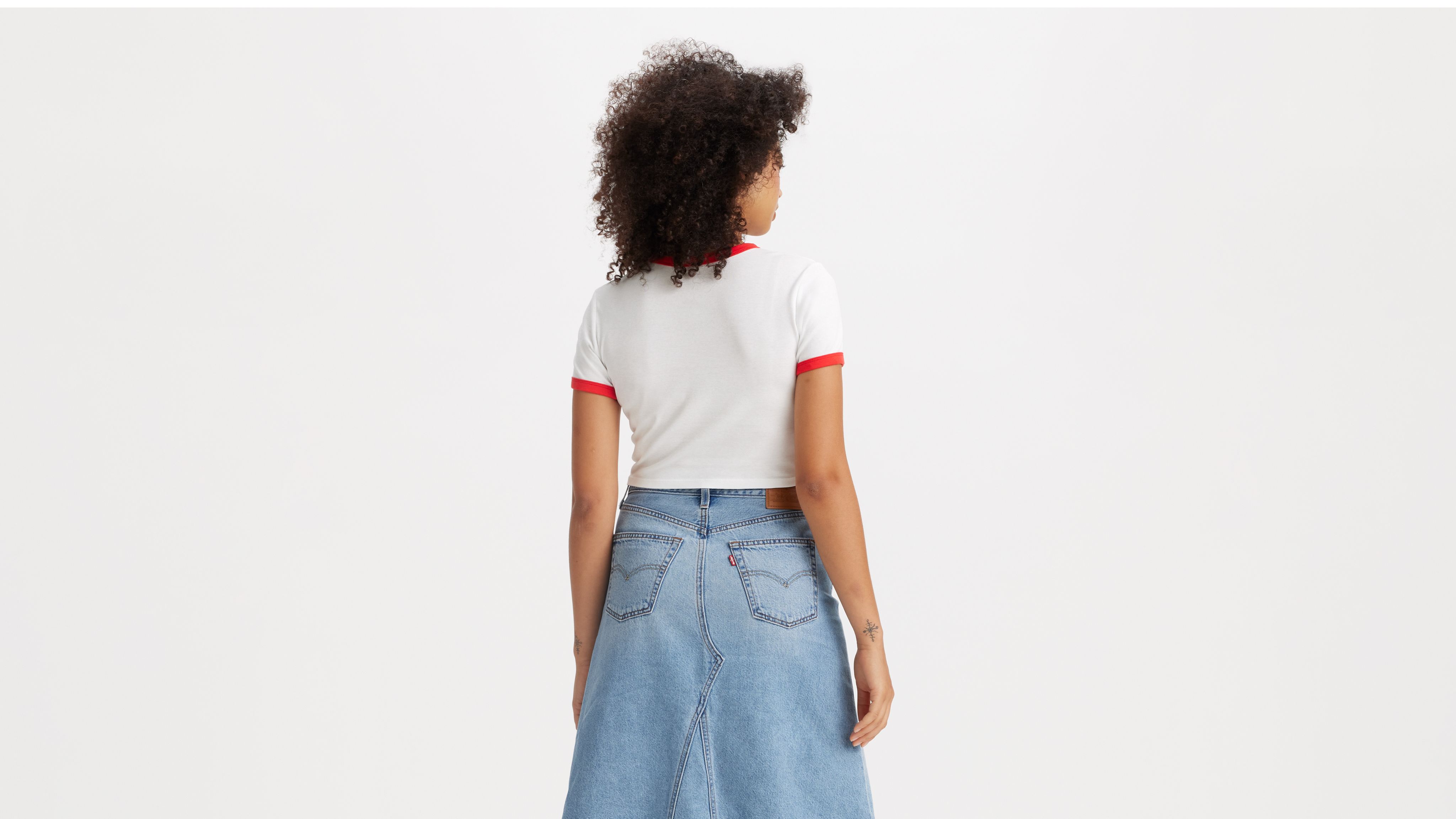 Graphic Ringer Mini T-shirt - White | Levi's® US