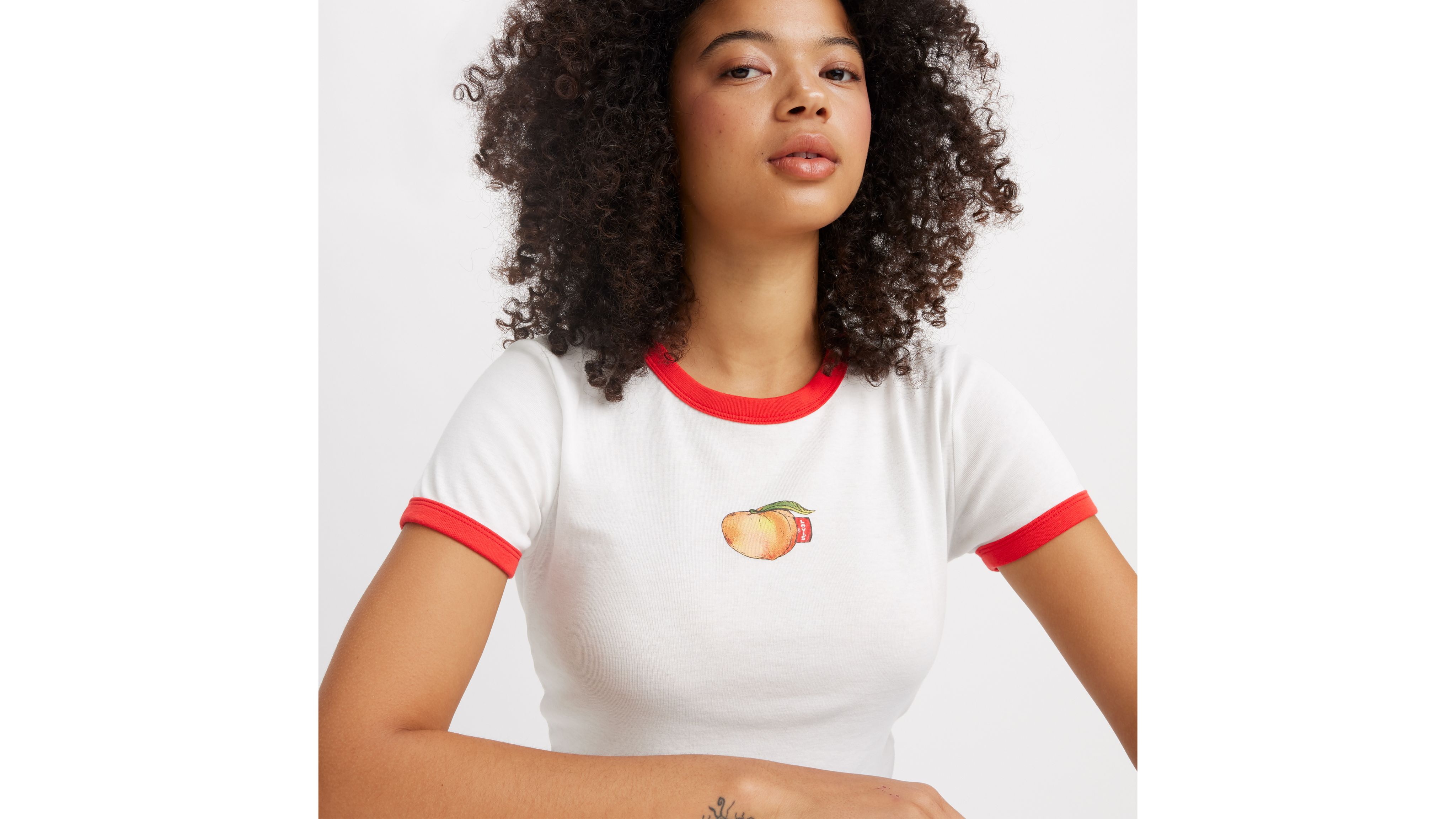 Graphic Ringer Mini T-shirt - White | Levi's® US