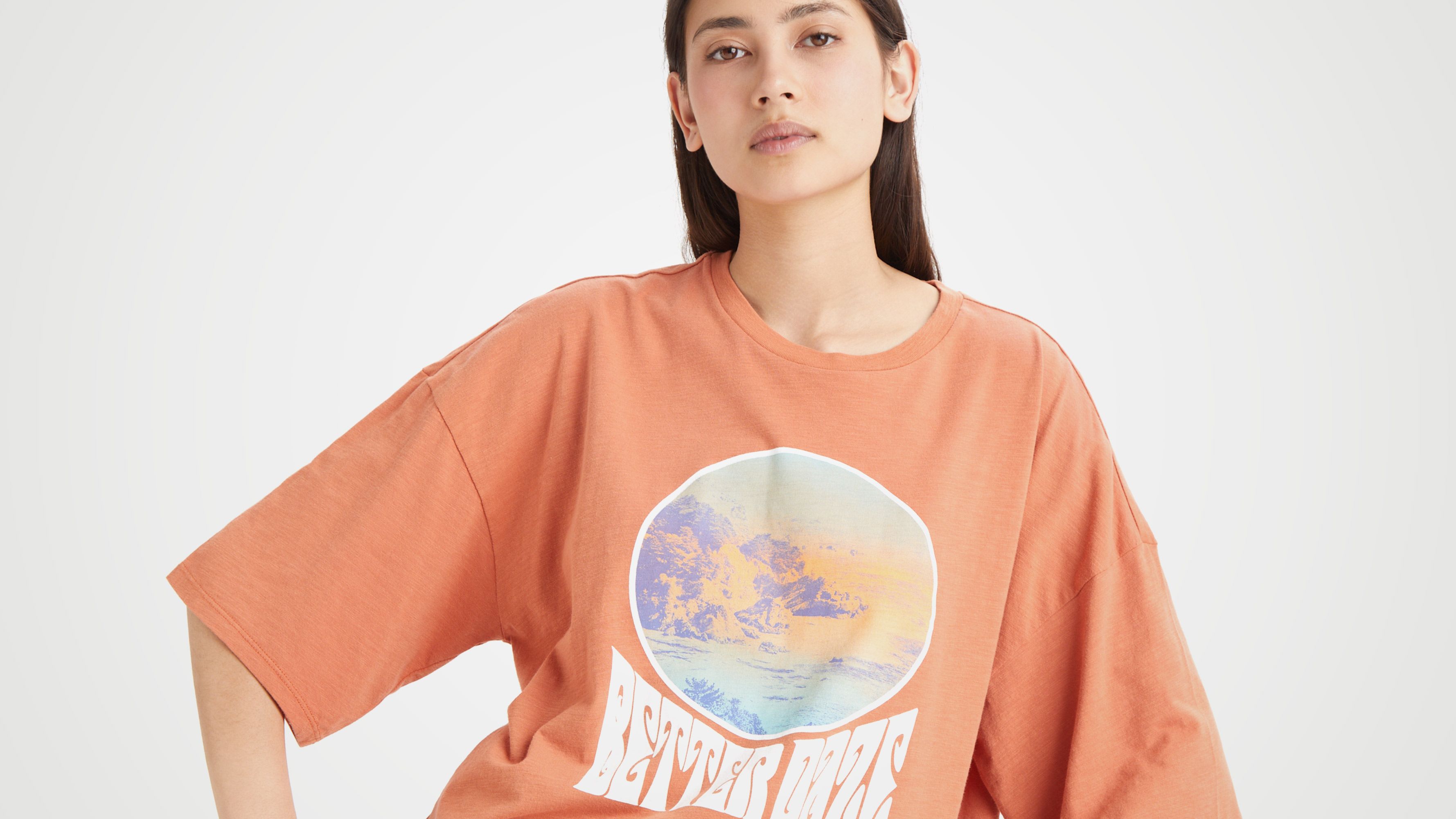 Graphic Drapey Tee - Orange | Levi's® XK