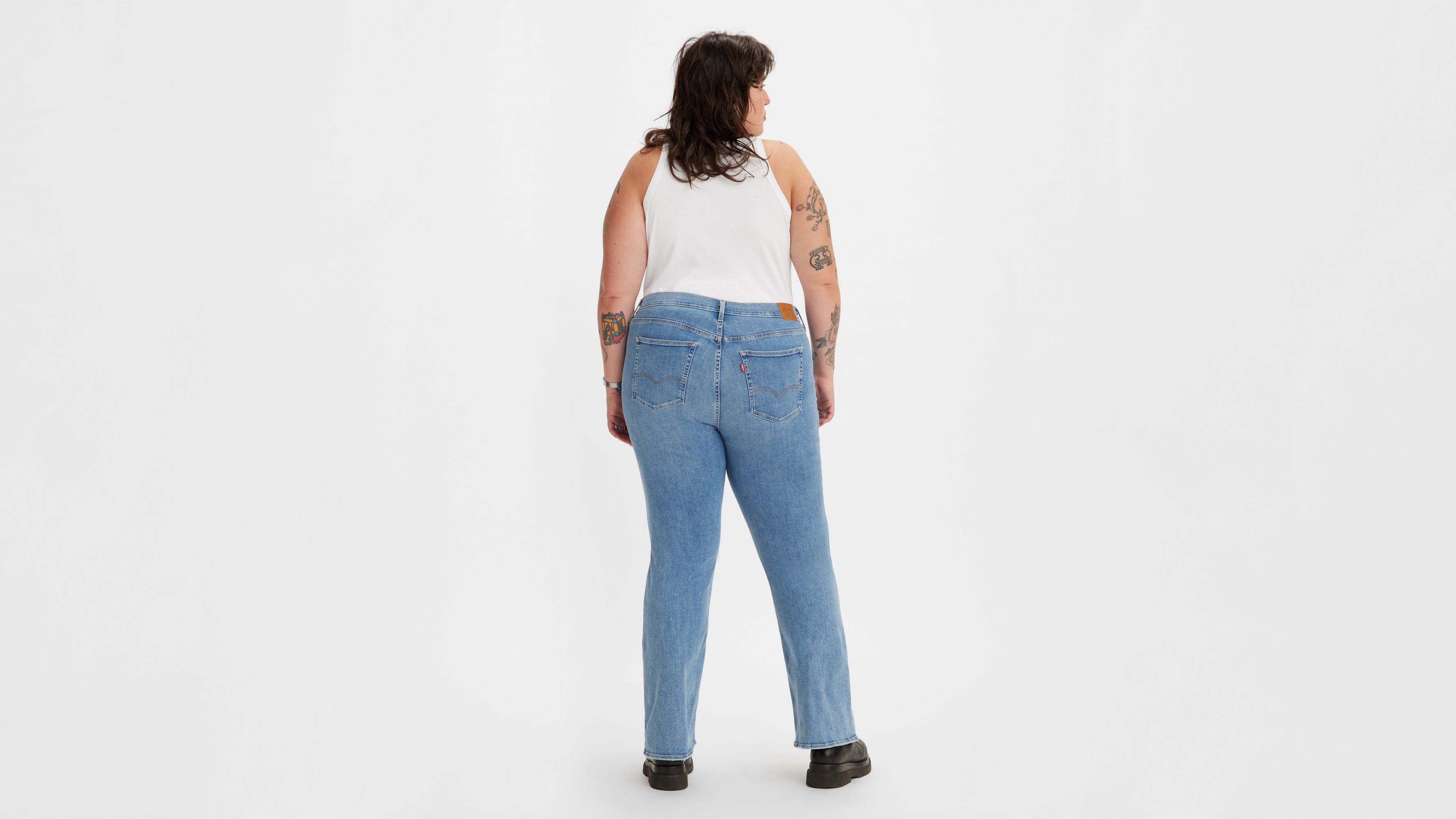 726™ High Rise Flare Jeans (plus Size) - Blue | Levi's® LU