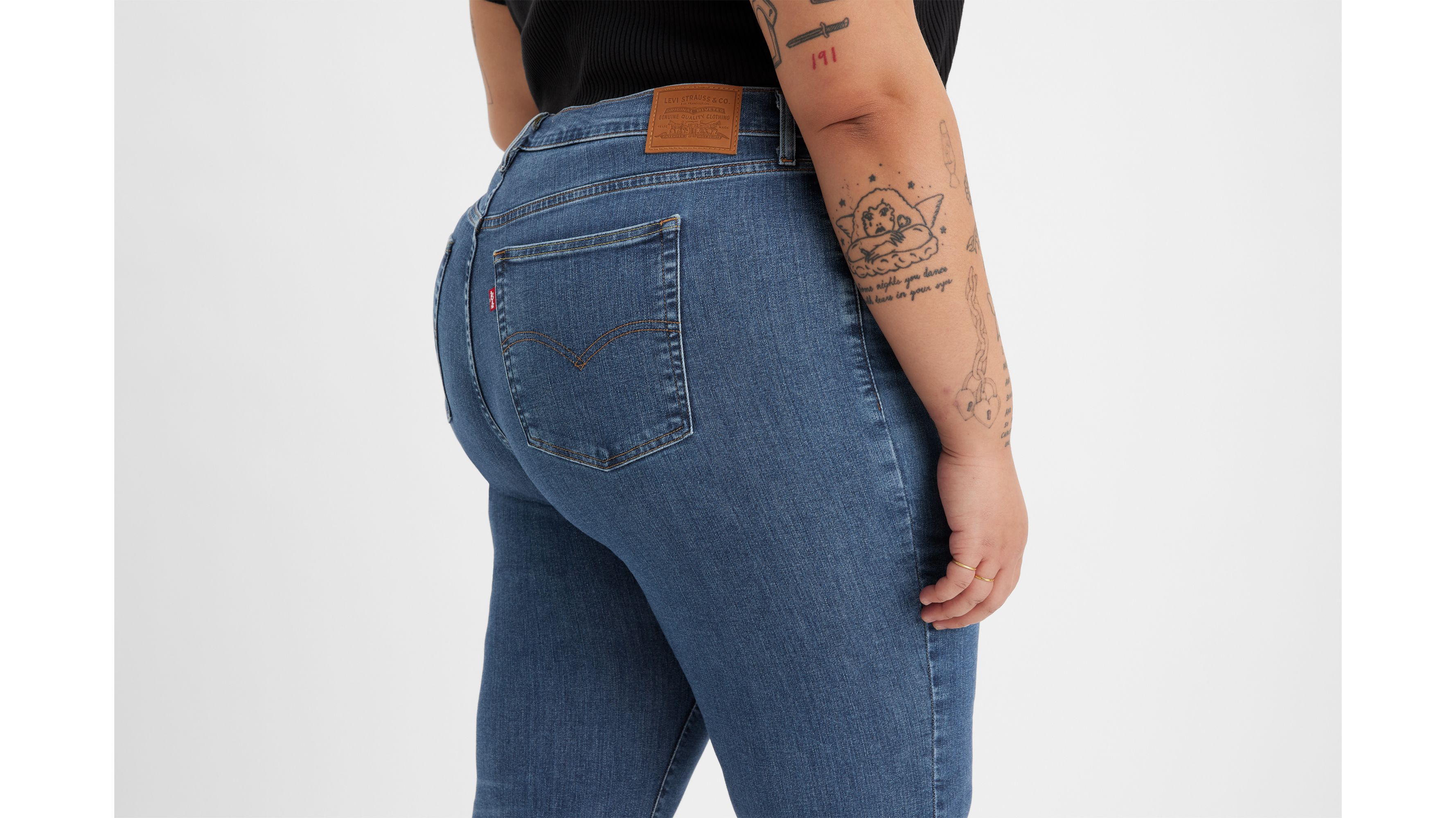 726™ High Rise Flare Jeans (plus Size) - Blue | Levi's® GB