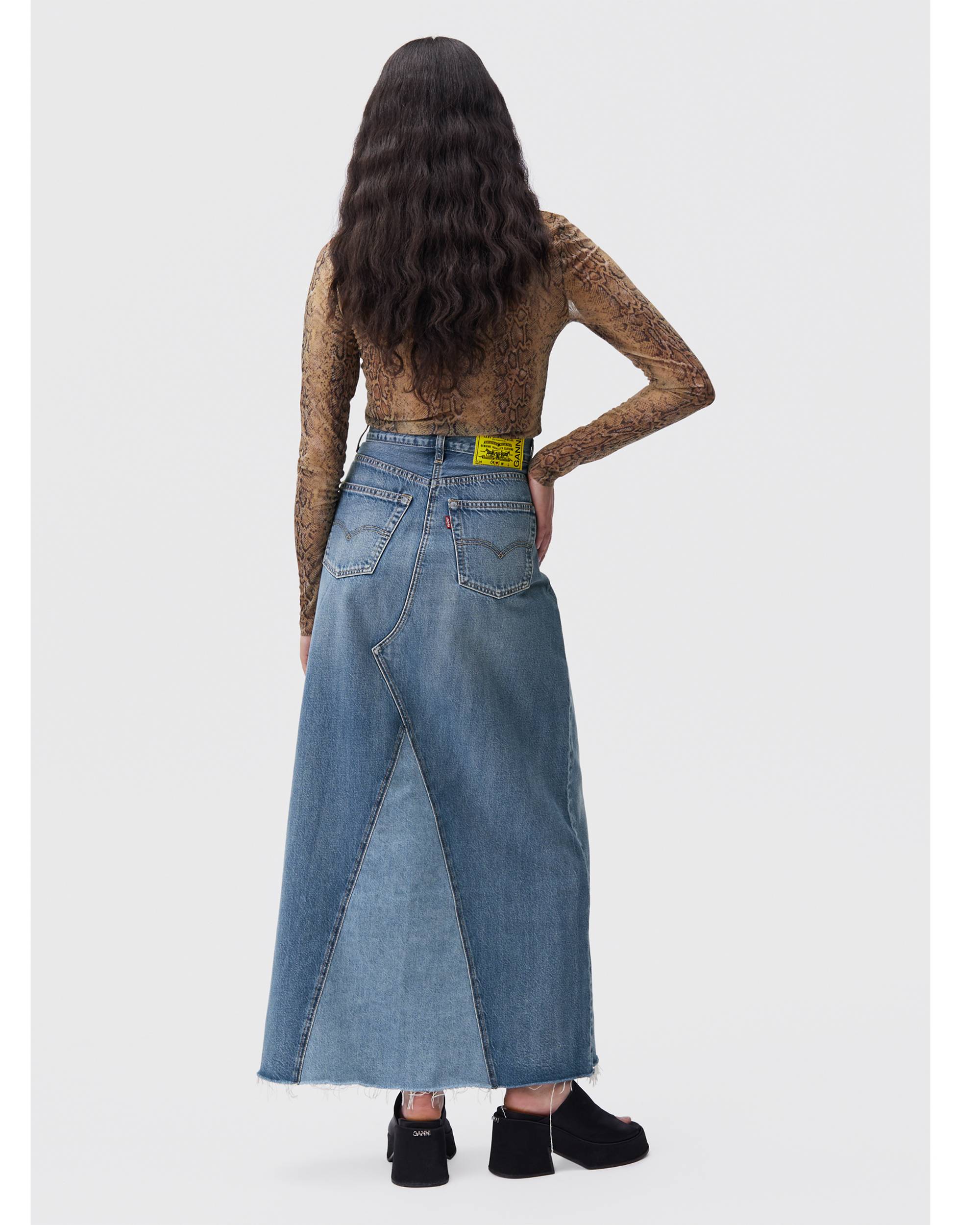 Levi's® X Ganni Deconstructed Skirt - Medium Wash | Levi's® US Levi's® X Ganni Deconstructed Skirt - Medium Wash | Levi's® US