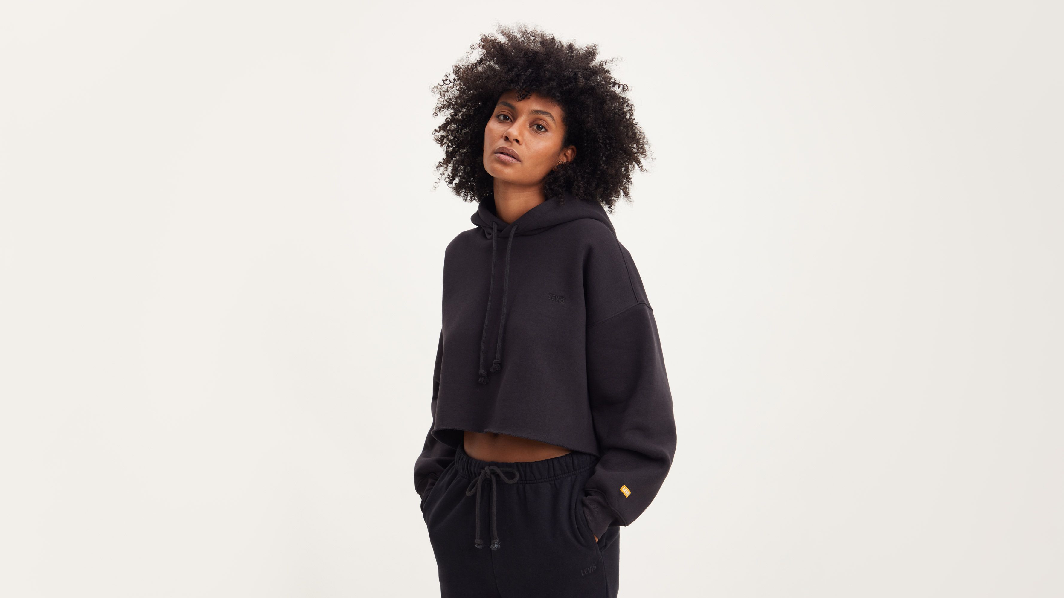 Levi's® Gold Tab™ '90s Raw Cut Hoodie - Black | Levi's® KZ