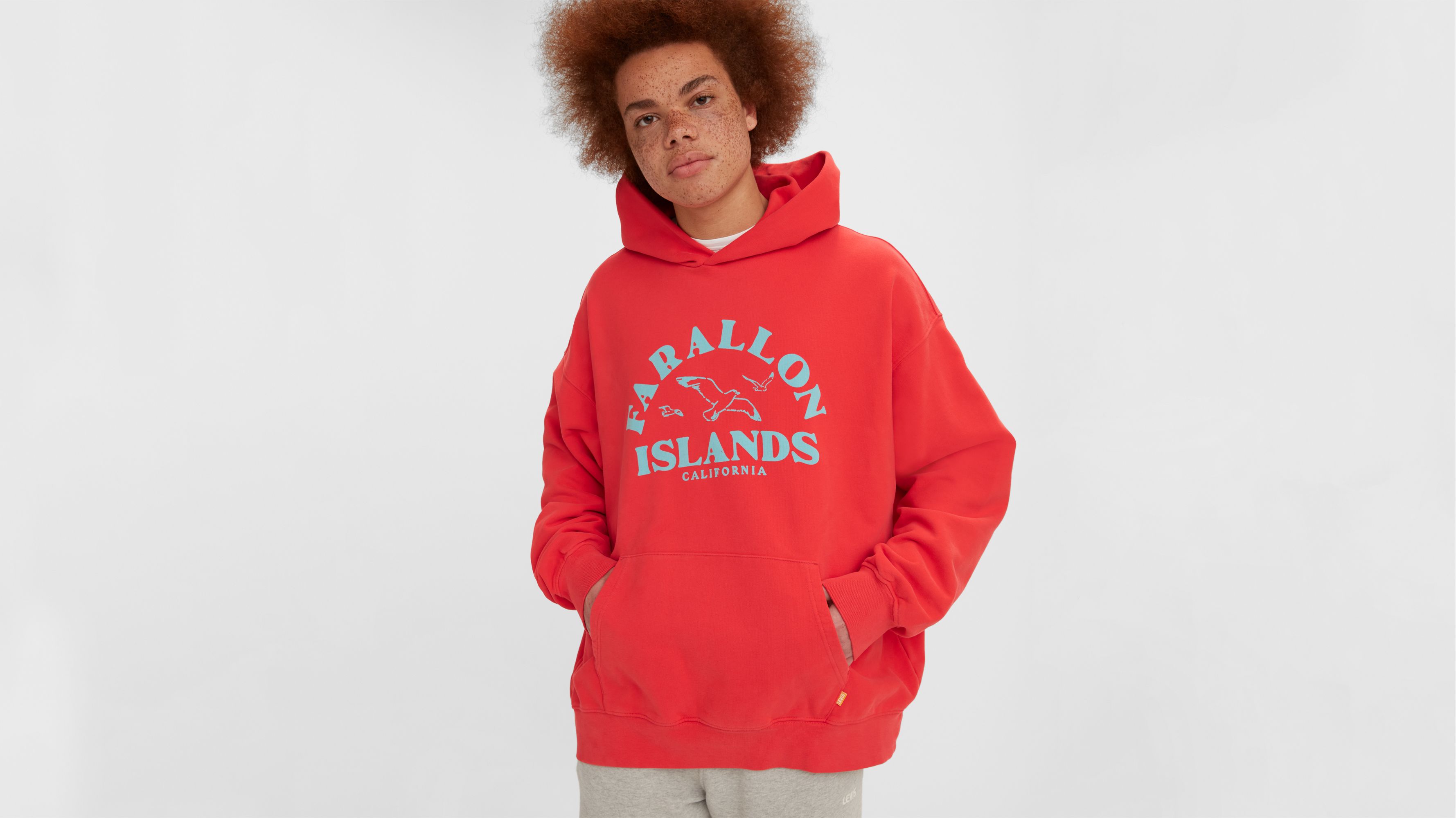 Gold Tab™ Hoodie Sweatshirt - Red | Levi's® CA