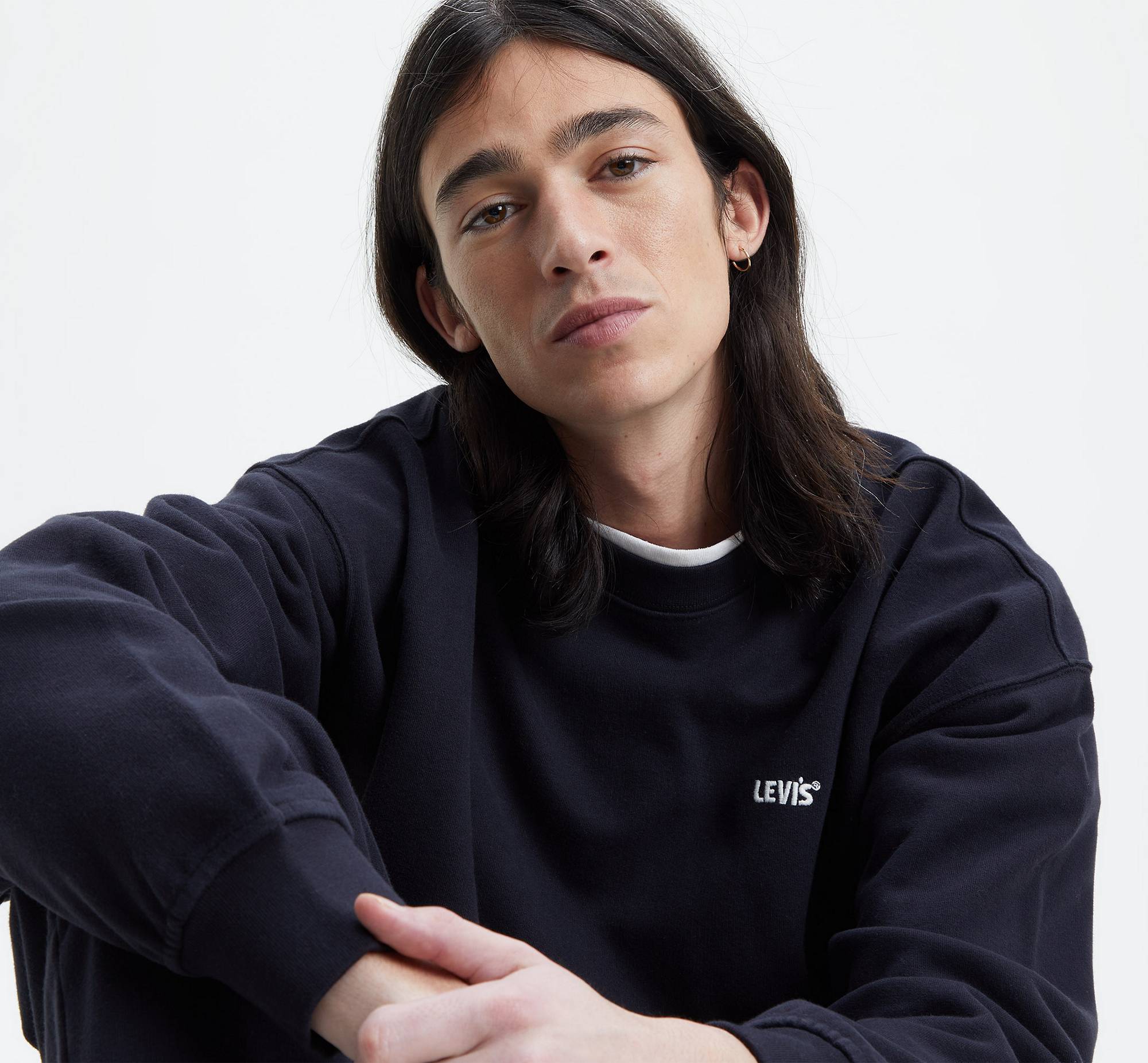 Levi's® Gold Tab™ Crewneck Sweatshirt - Black | Levi's® KZ Levi's® Gold Tab™ Crewneck Sweatshirt - Black | Levi's® KZ