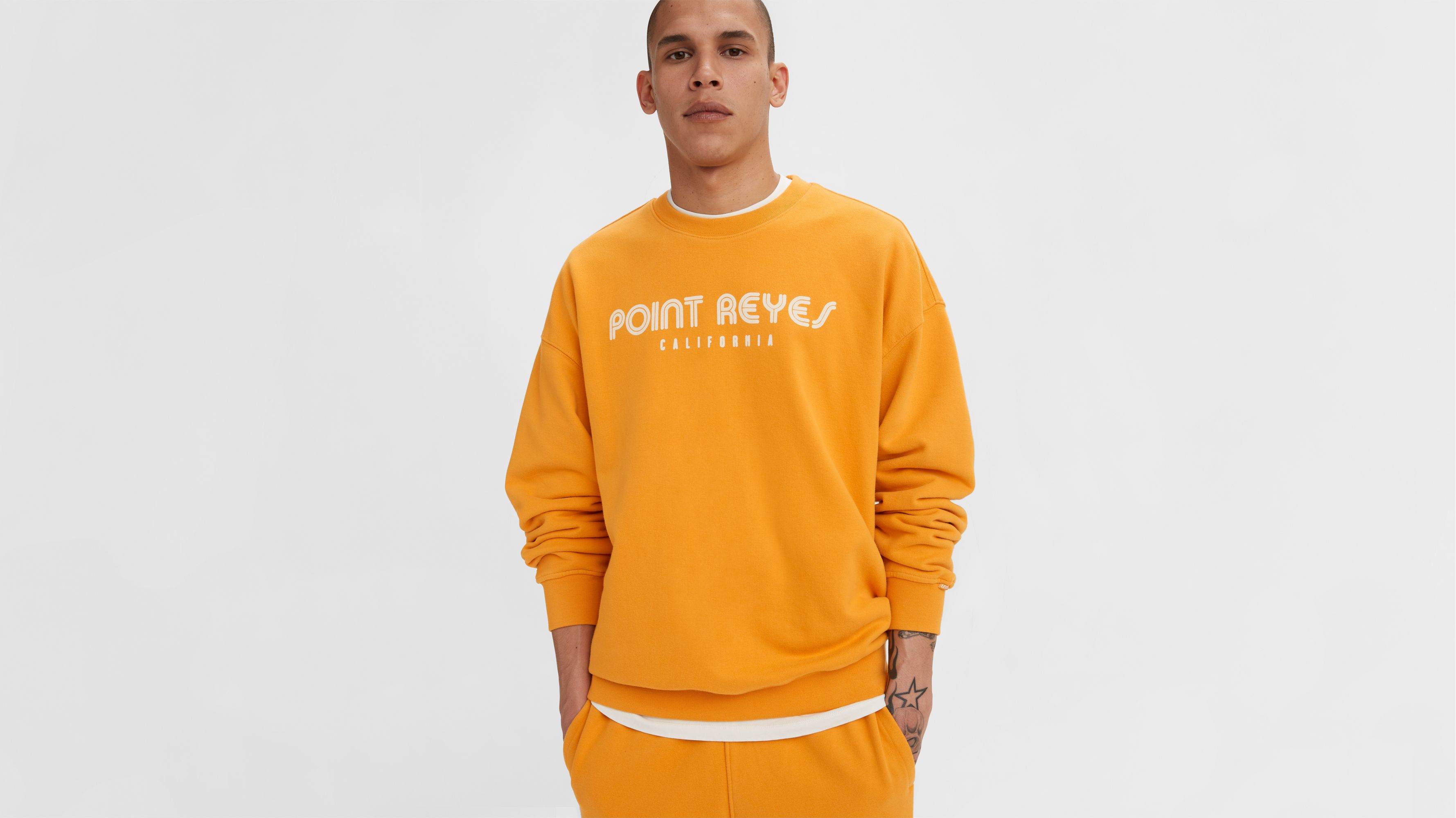 Gold Tab™ Crewneck Sweatshirt - Orange | Levi's® CA