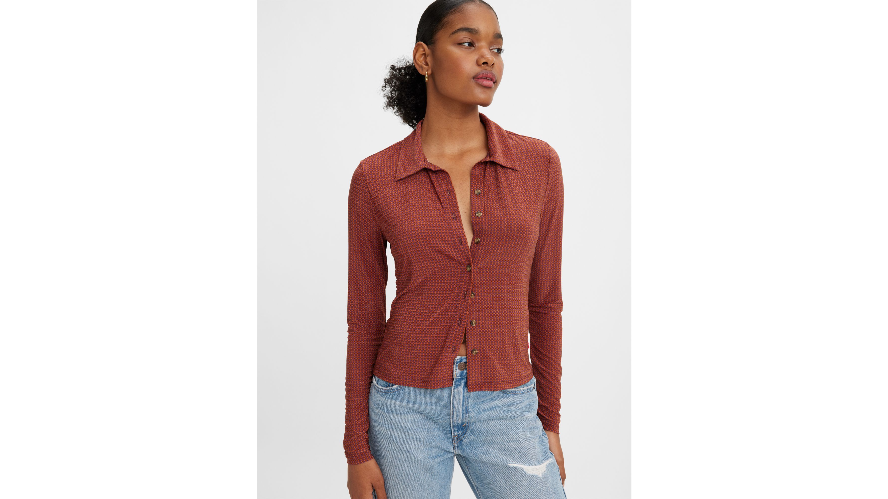 Prima Button Up Top - Brown | Levi's® US