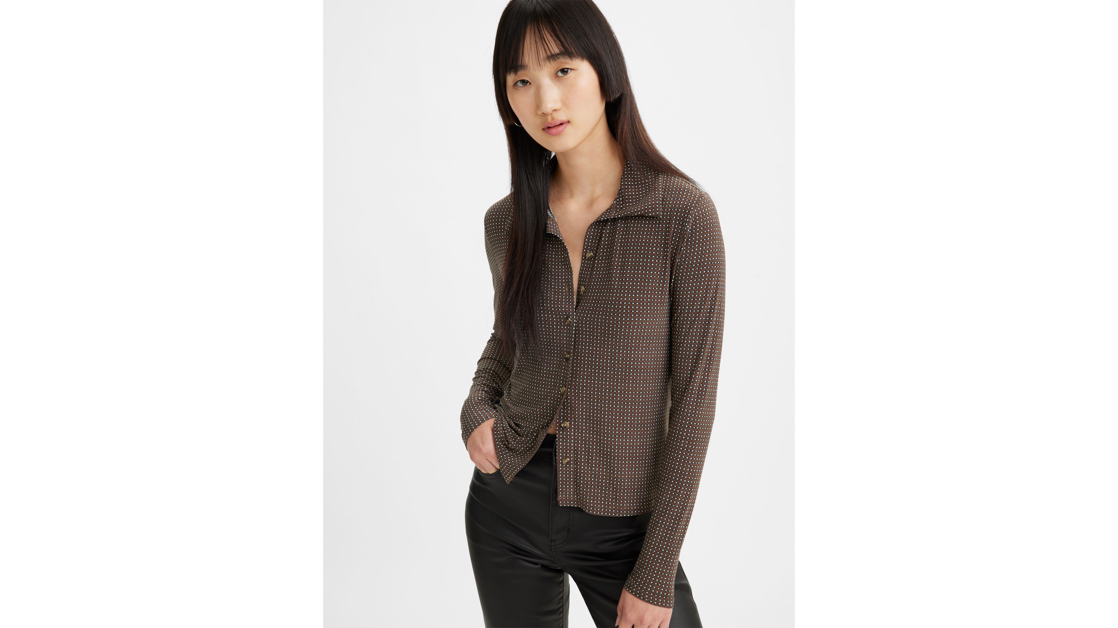 Prima Button Up Top - Brown | Levi's® US