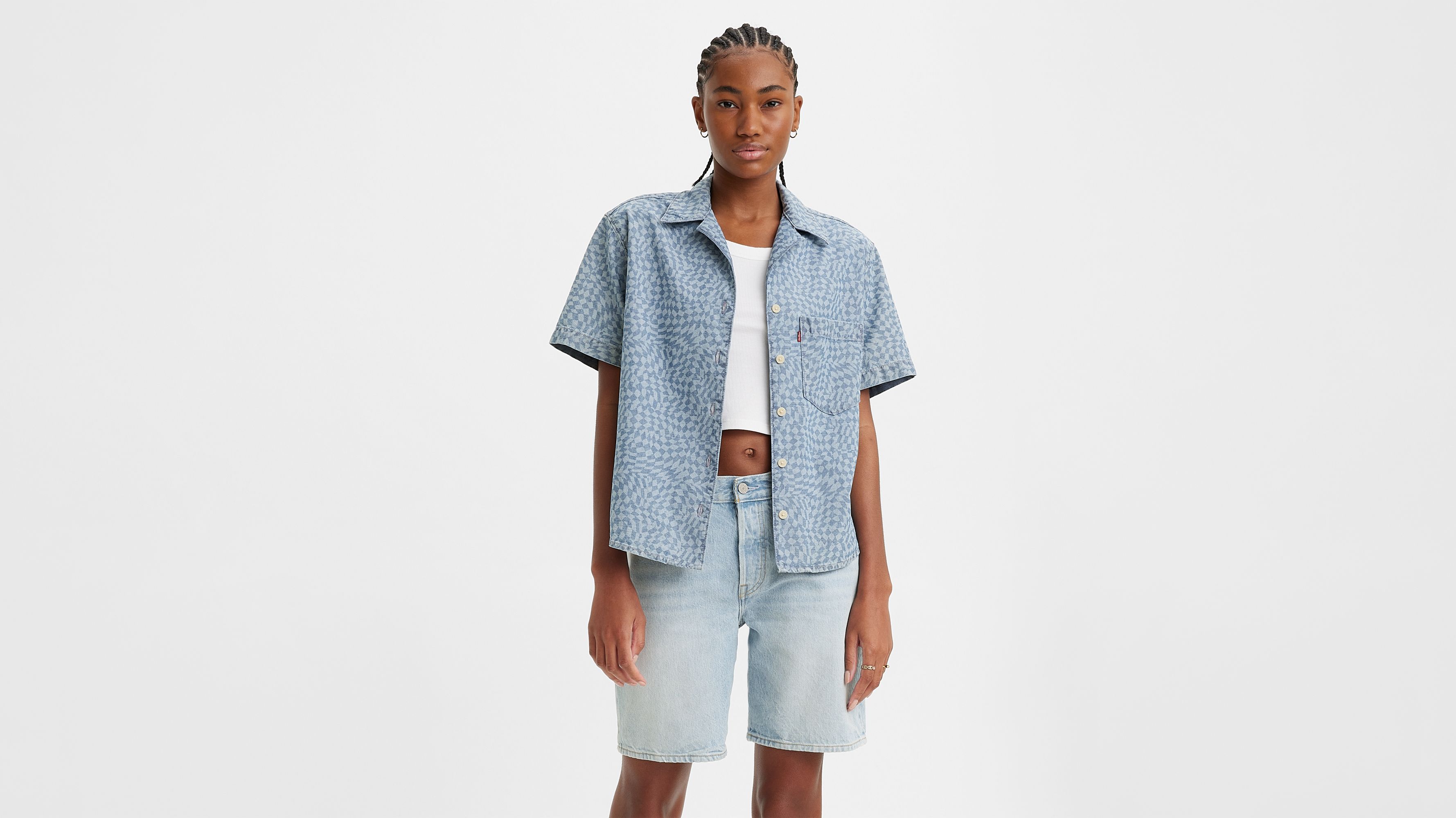 Aiden Short Sleeve Shirt - Blue | Levi's® CH