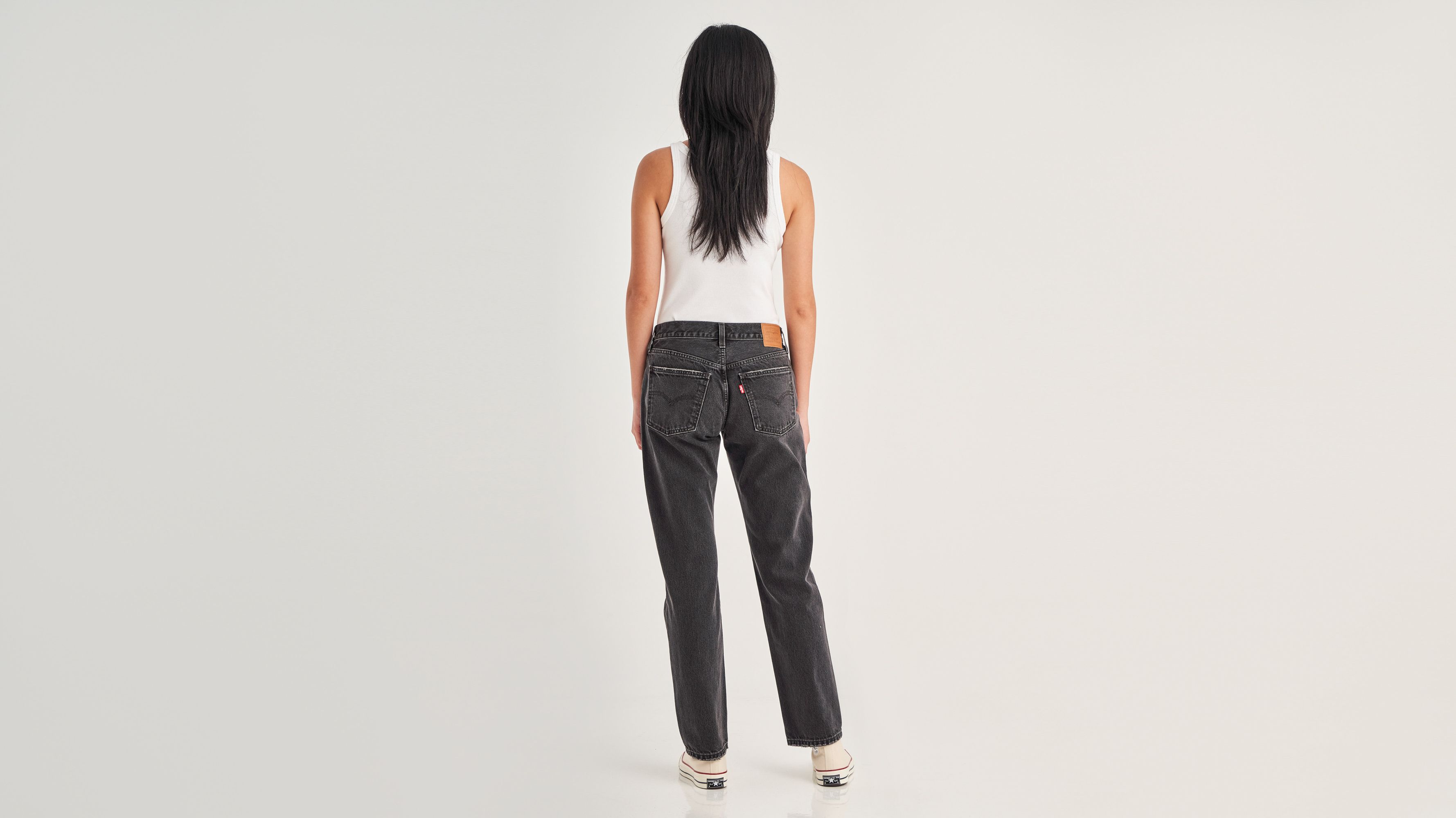 Middy Straight Jeans - Black | Levi's® XK