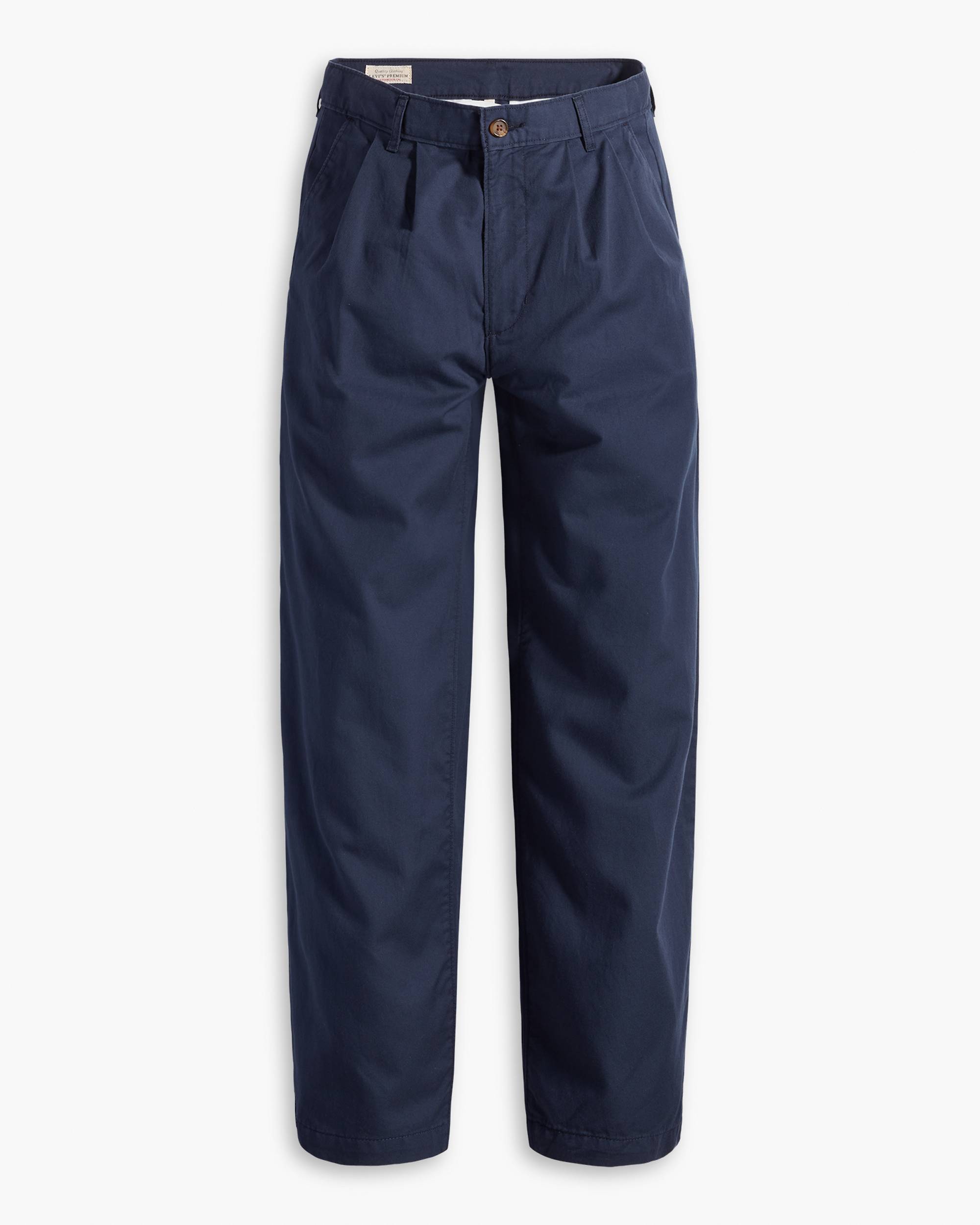 High Rise Pleated Baggy Trouser Pants - Blue | Levi's® US High Rise Pleated Baggy Trouser Pants - Blue | Levi's® US