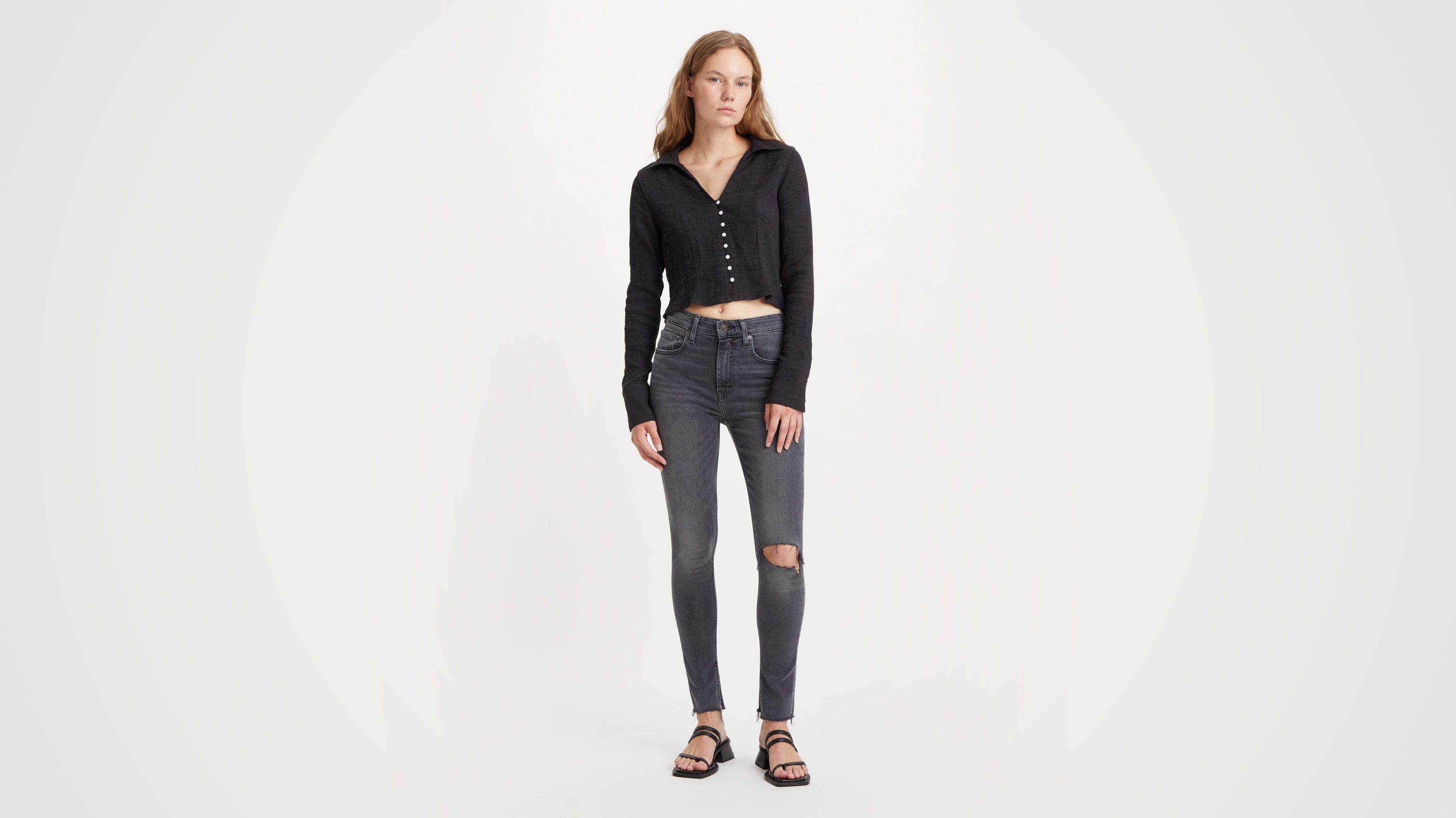 721™ High Rise Skinny Jeans - Black | Levi's® GB