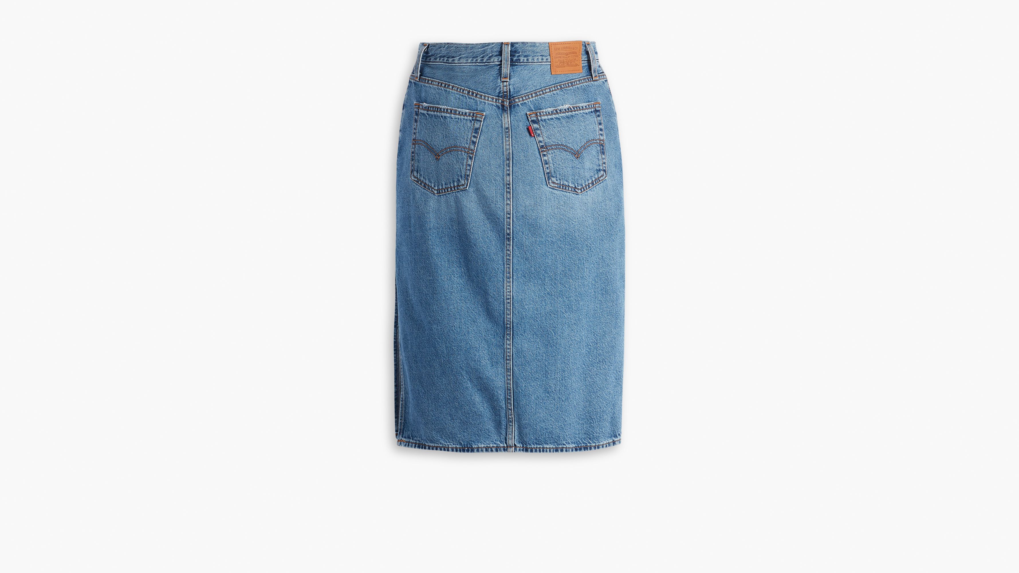 Side Slit Skirt - Medium Wash | Levi's® US