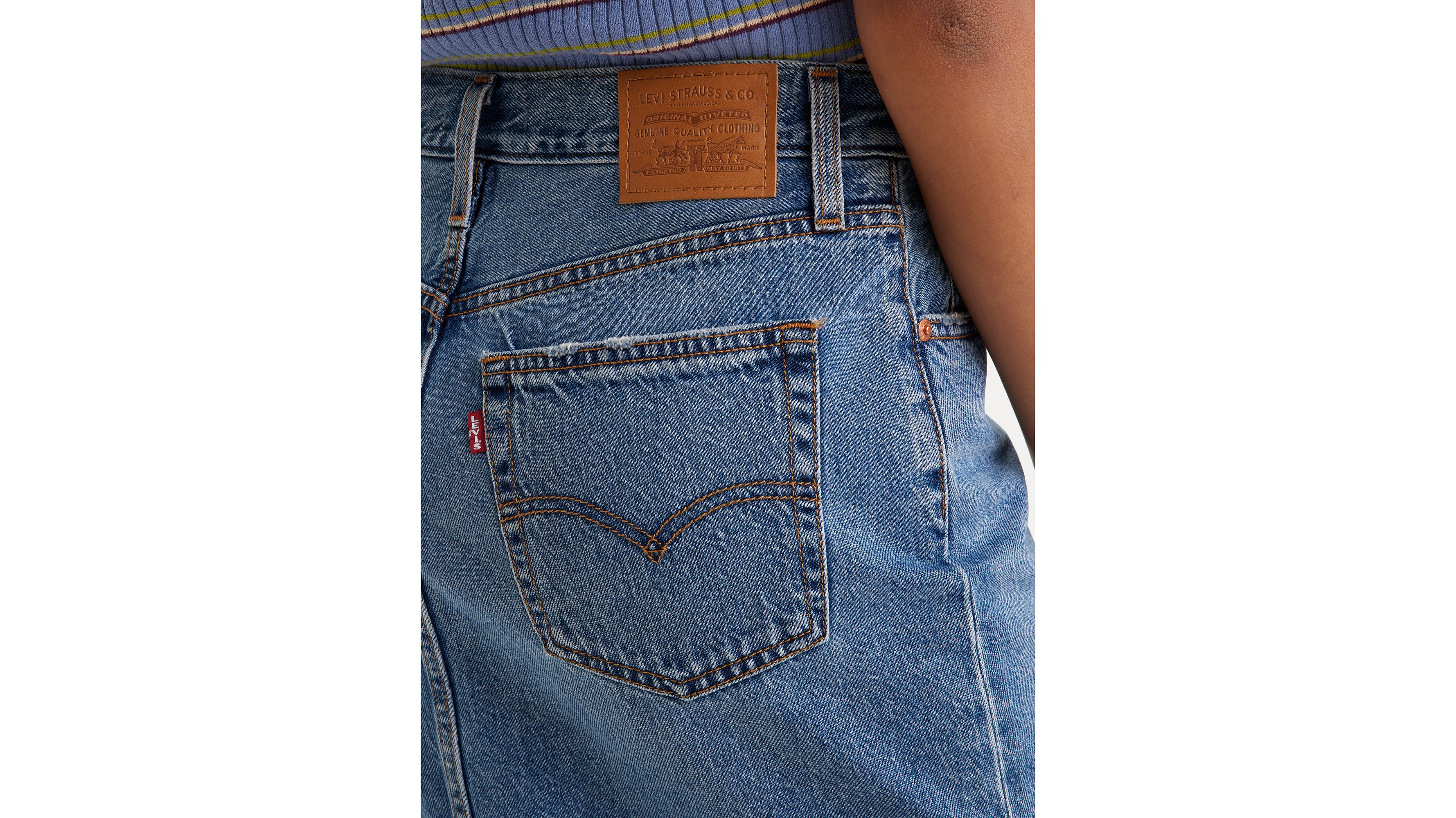 Side Slit Skirt - Medium Wash | Levi's® US