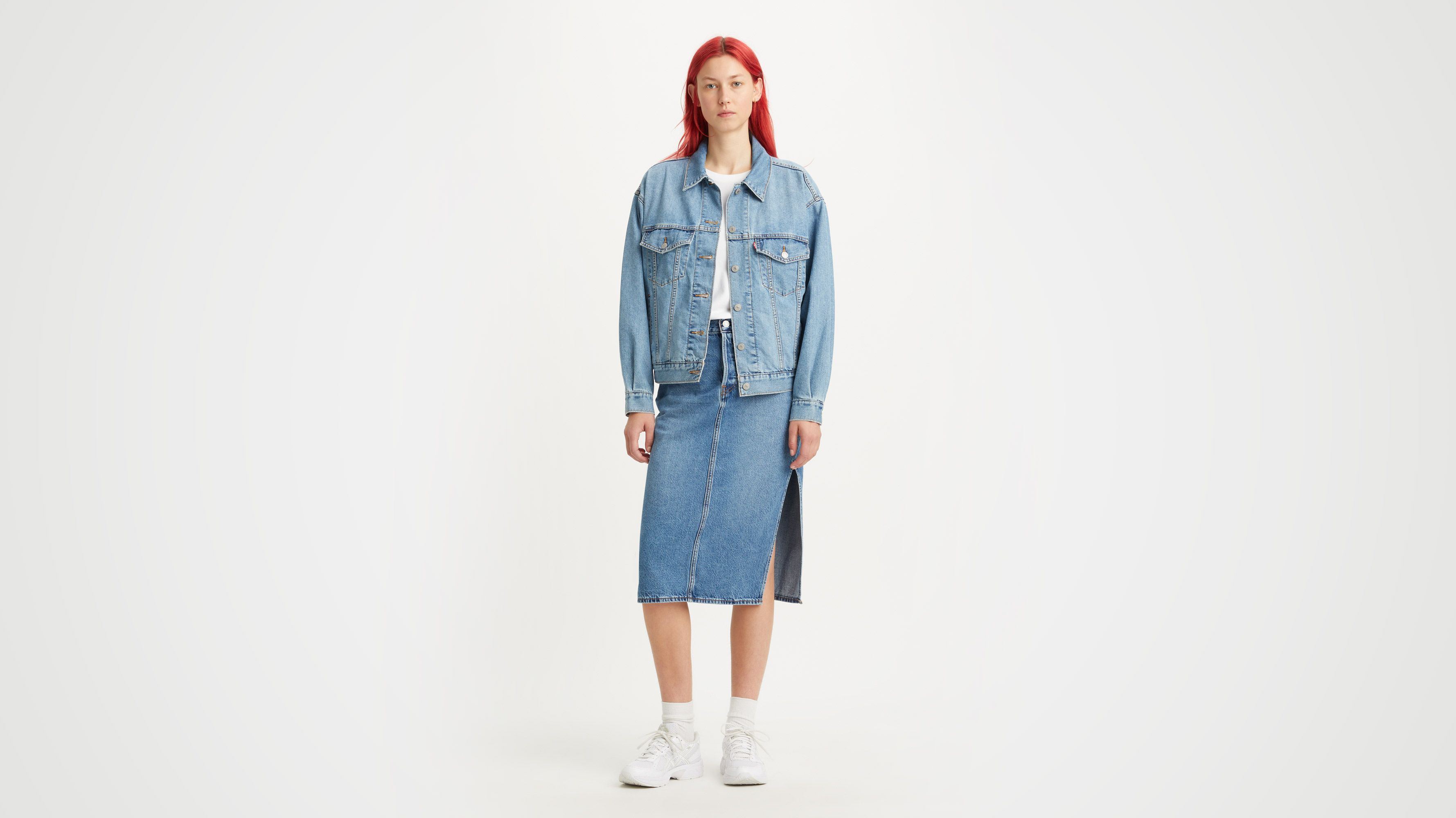 Side Slit Skirt - Medium Wash | Levi's® US