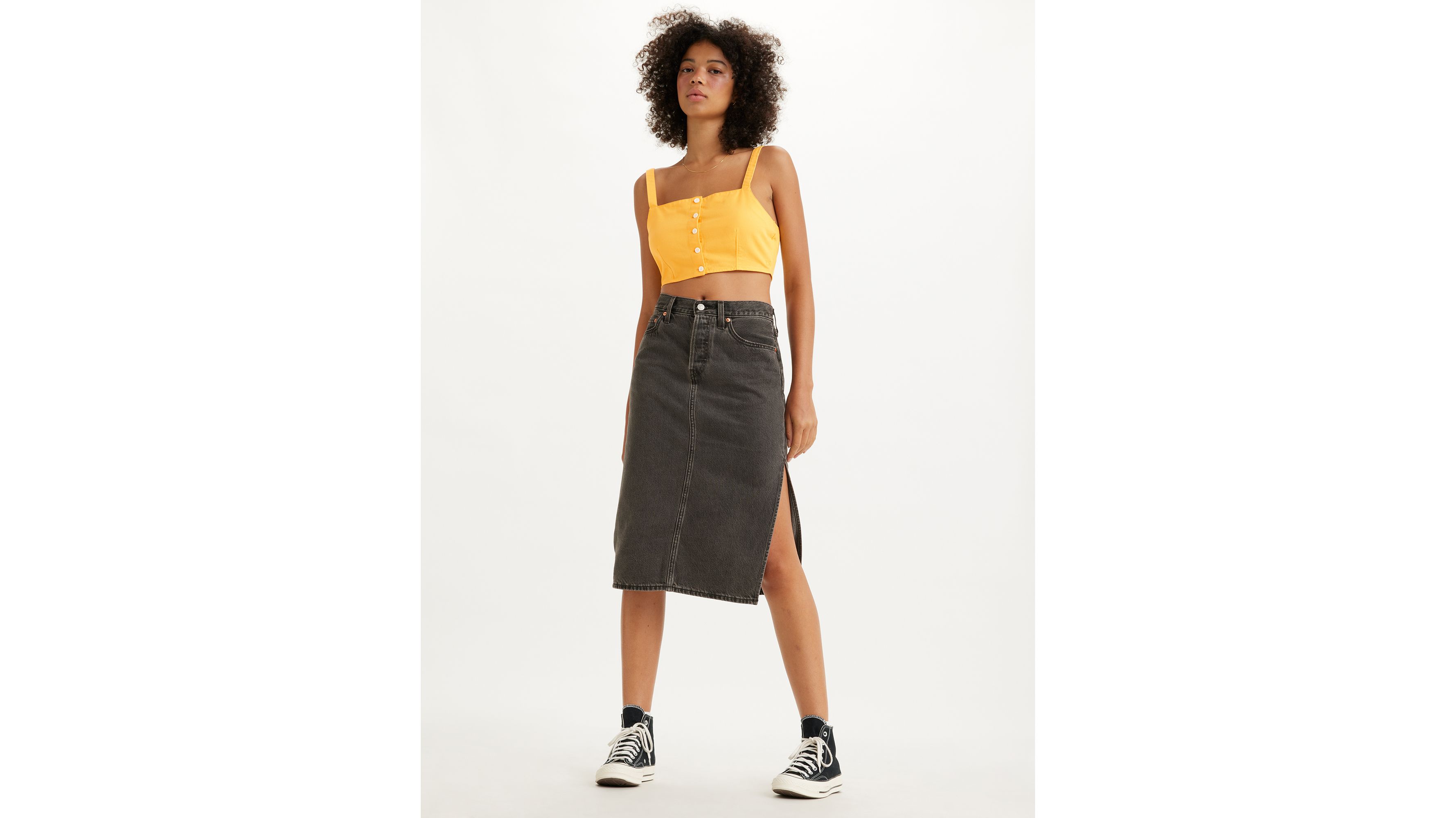 Side Slit Skirt - Black | Levi's® US
