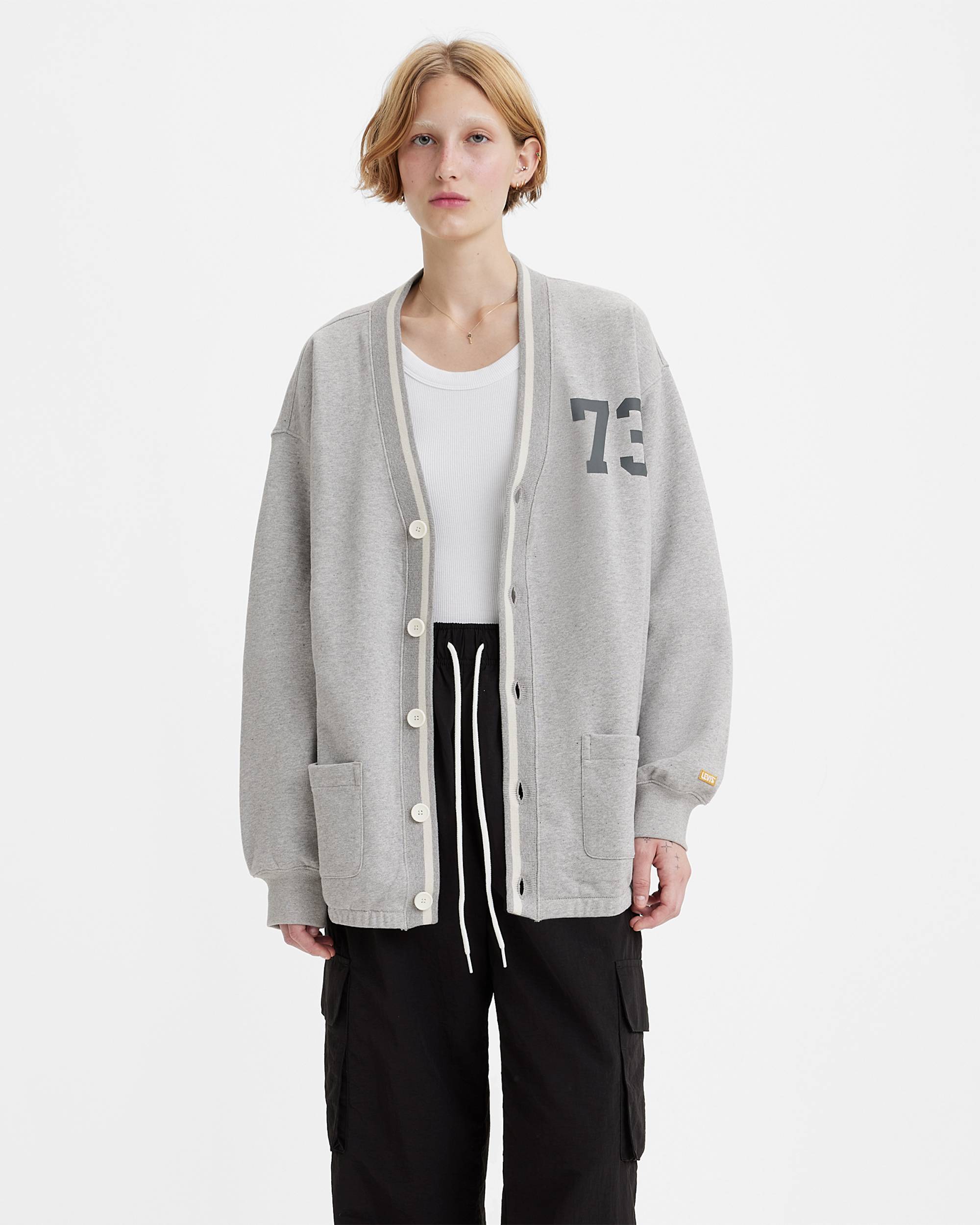 Gold Tab™ Sweatshirt Cardigan - Grey | Levi's® US Gold Tab™ Sweatshirt Cardigan - Grey | Levi's® US