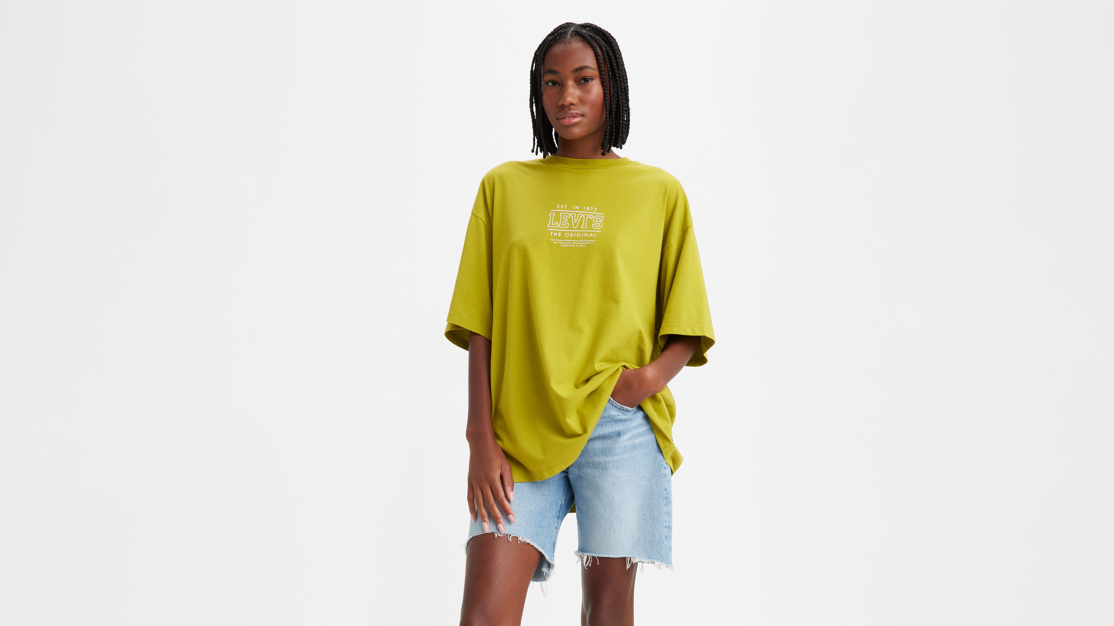 Graphic Short Stack Tee - Green | Levi's® IT