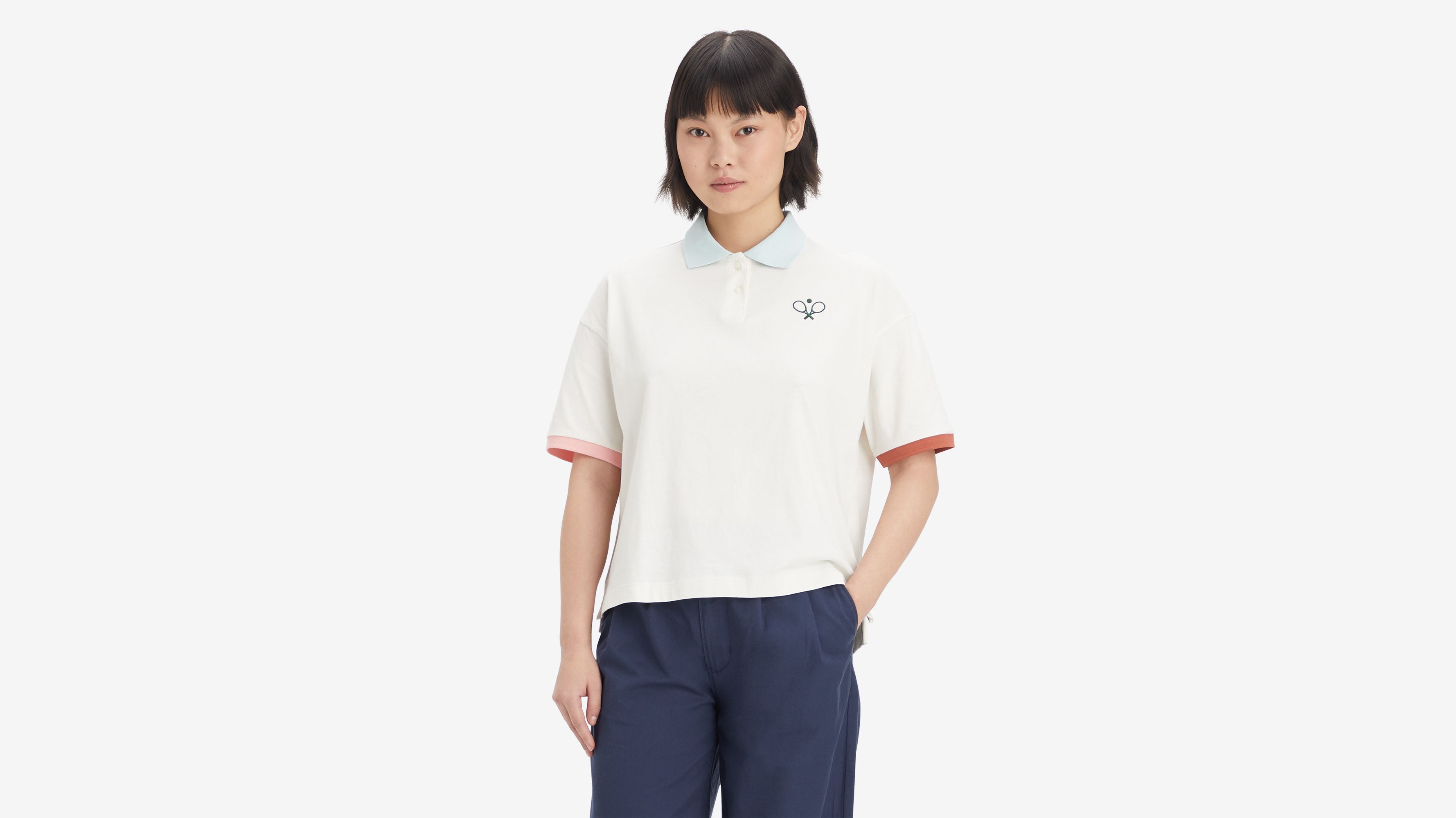 Graphic Sundowner Polo - White | Levi's® HU