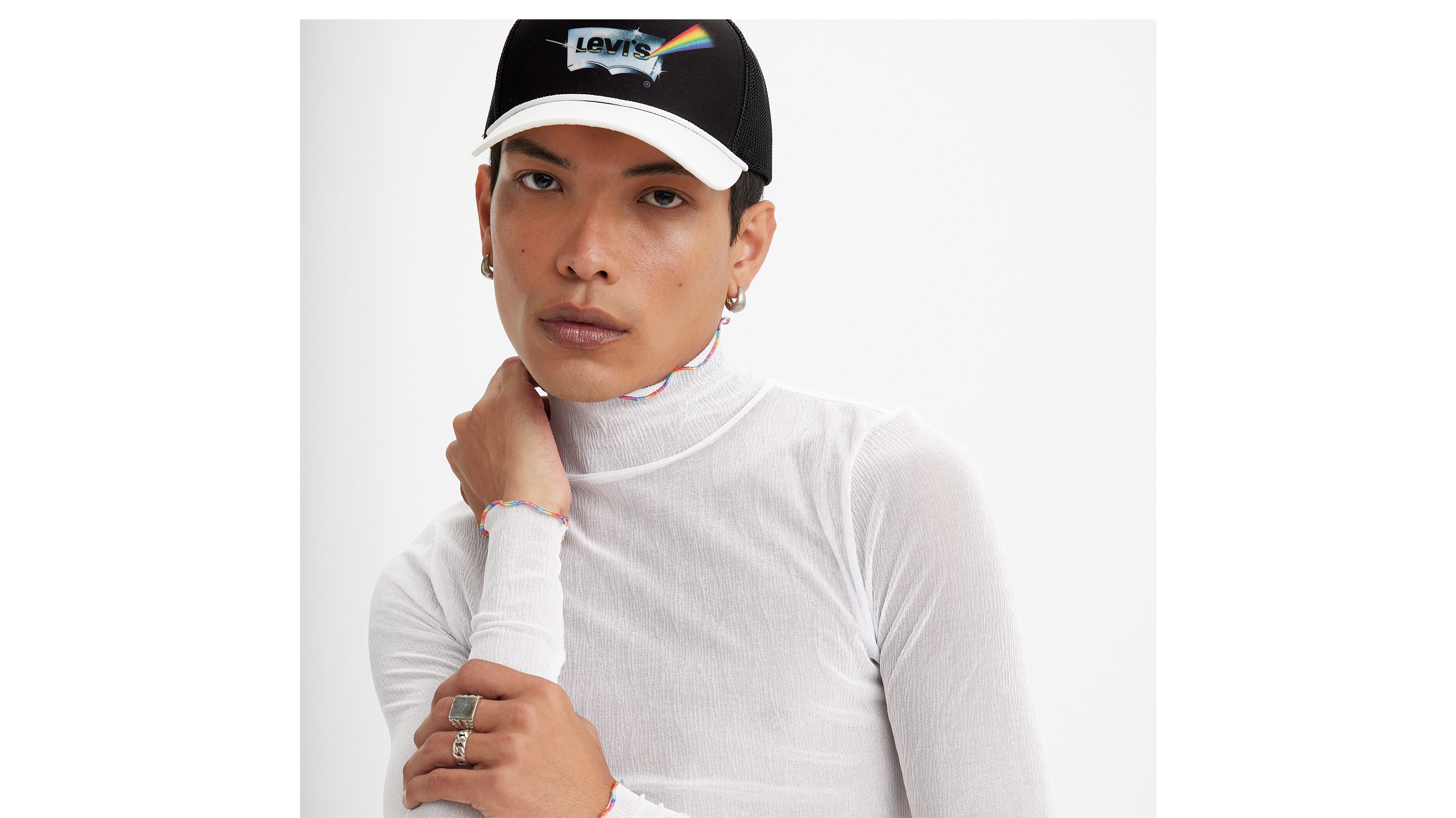 Lettuce Edge Second Skin Long Sleeve Tee - White | Levi's® NO