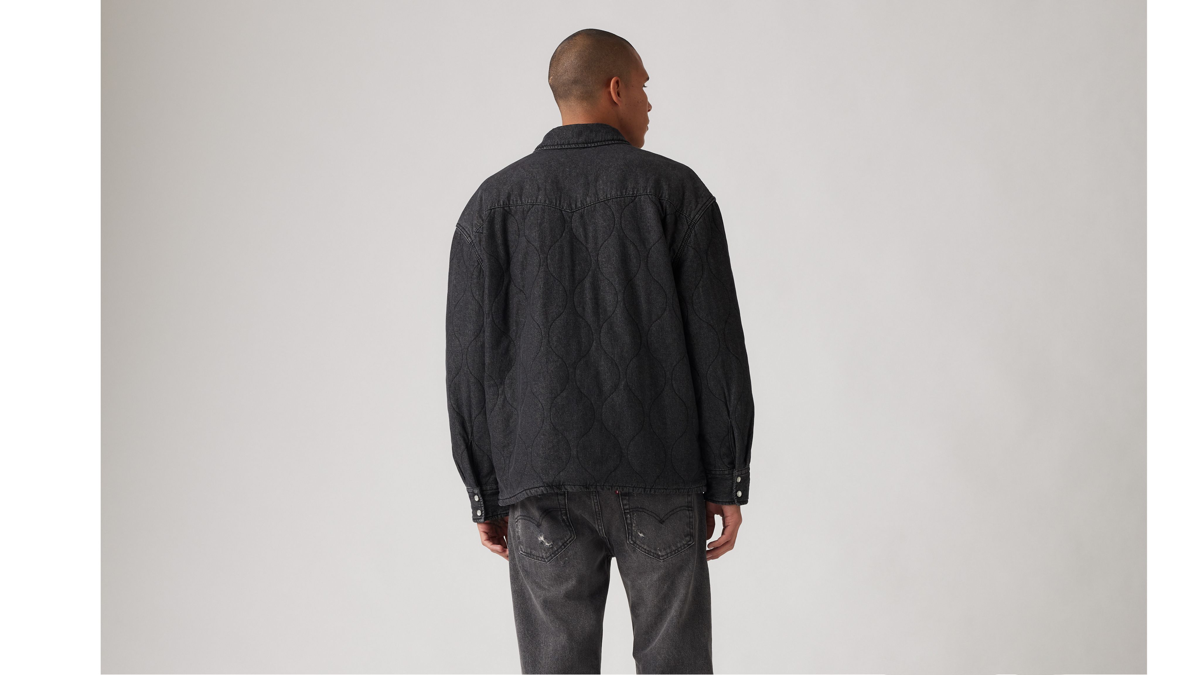 Levi's® X Clot Padded Denim Western Shirt - Black | Levi's® NO